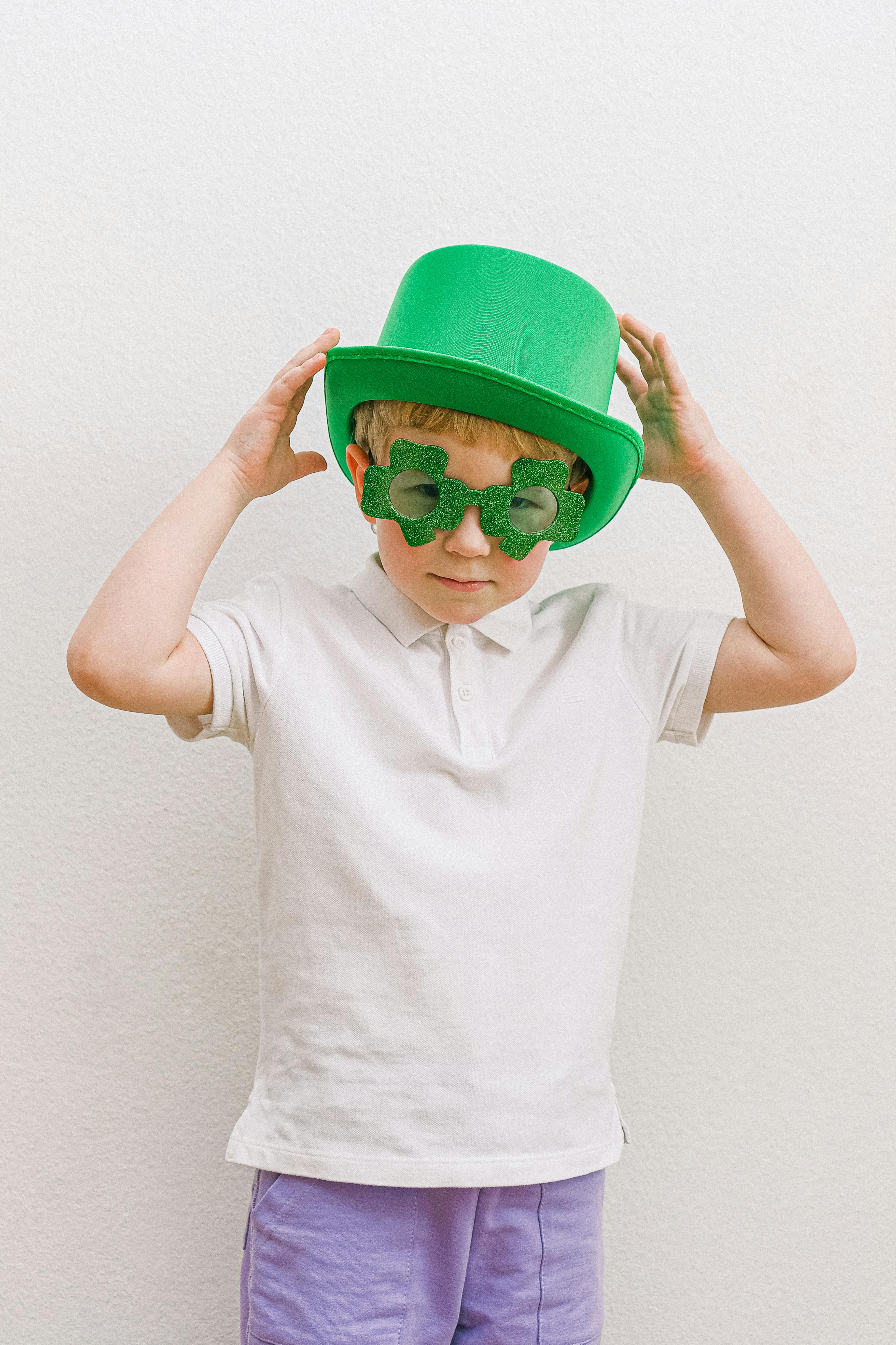 Boy in Saint Patricks Day Costume · Free Stock Photo