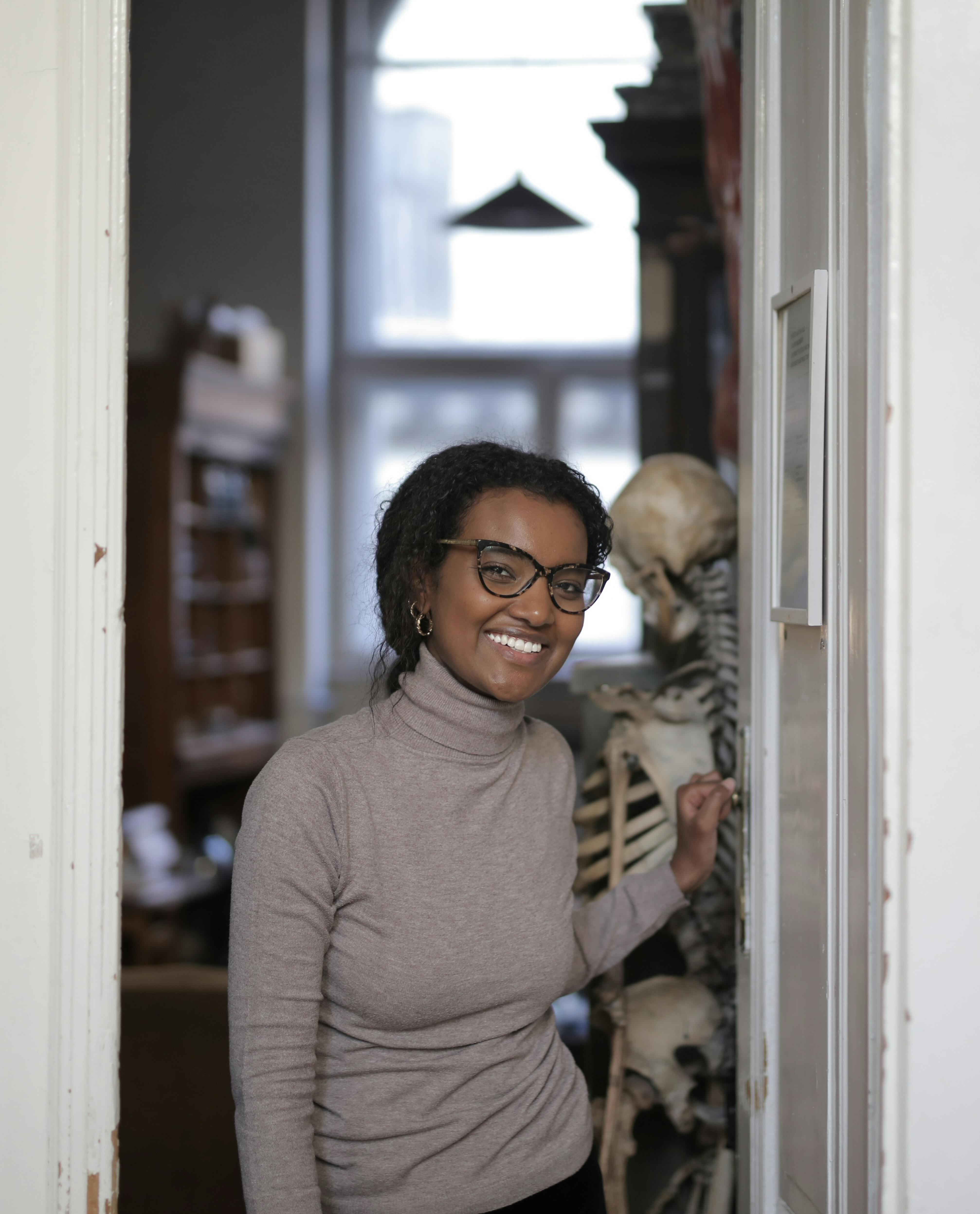 Woman Wearing Black Framed Eyeglasses · Free Stock Photo