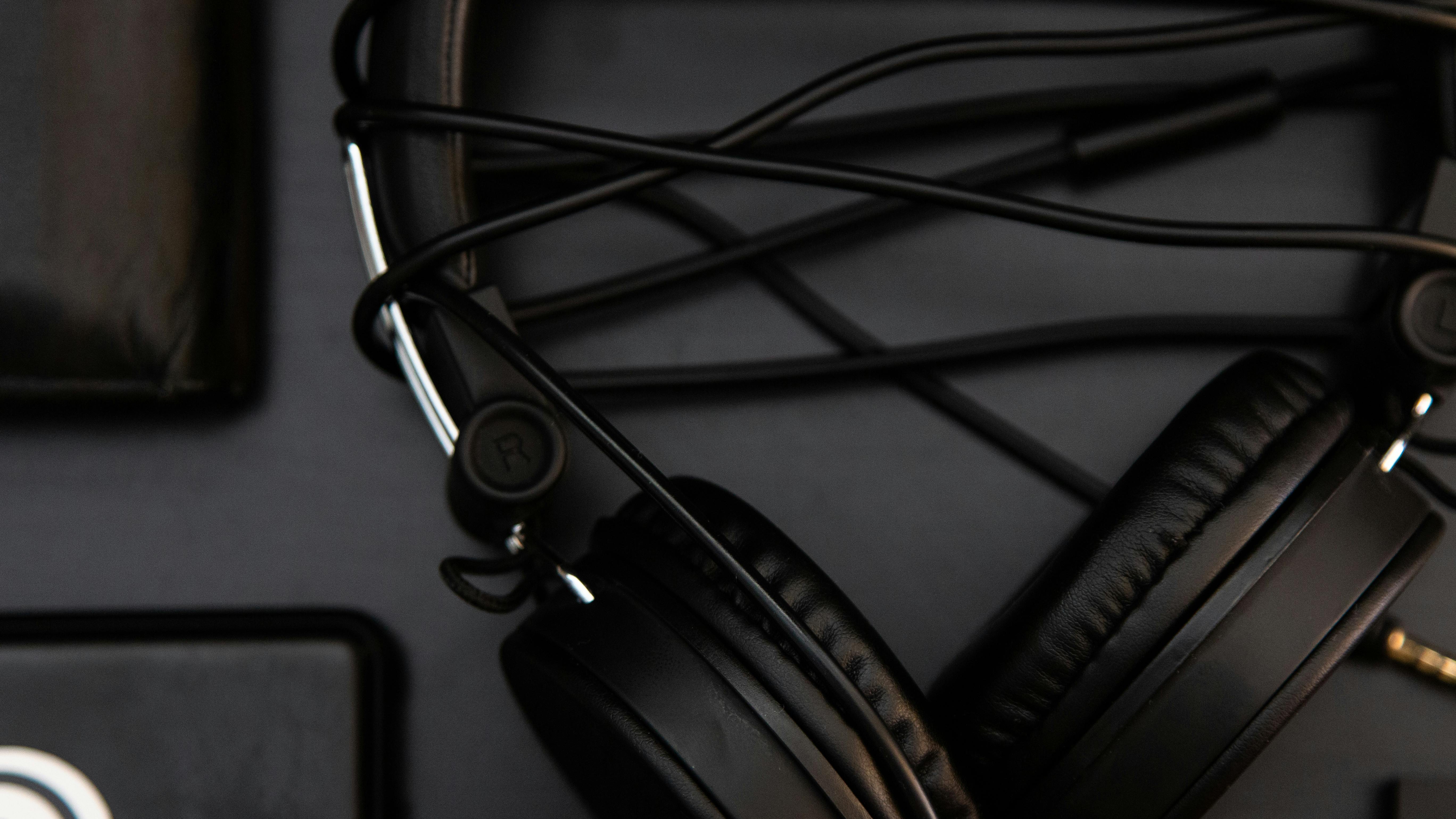 Close-Up Photo Of Wires On Headphones · Free Stock Photo