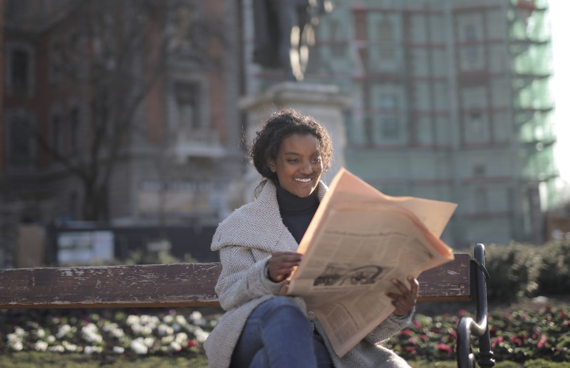 Man Reading Newspaper Free Stock Photo man-reading-newspaper-free-stock-photo