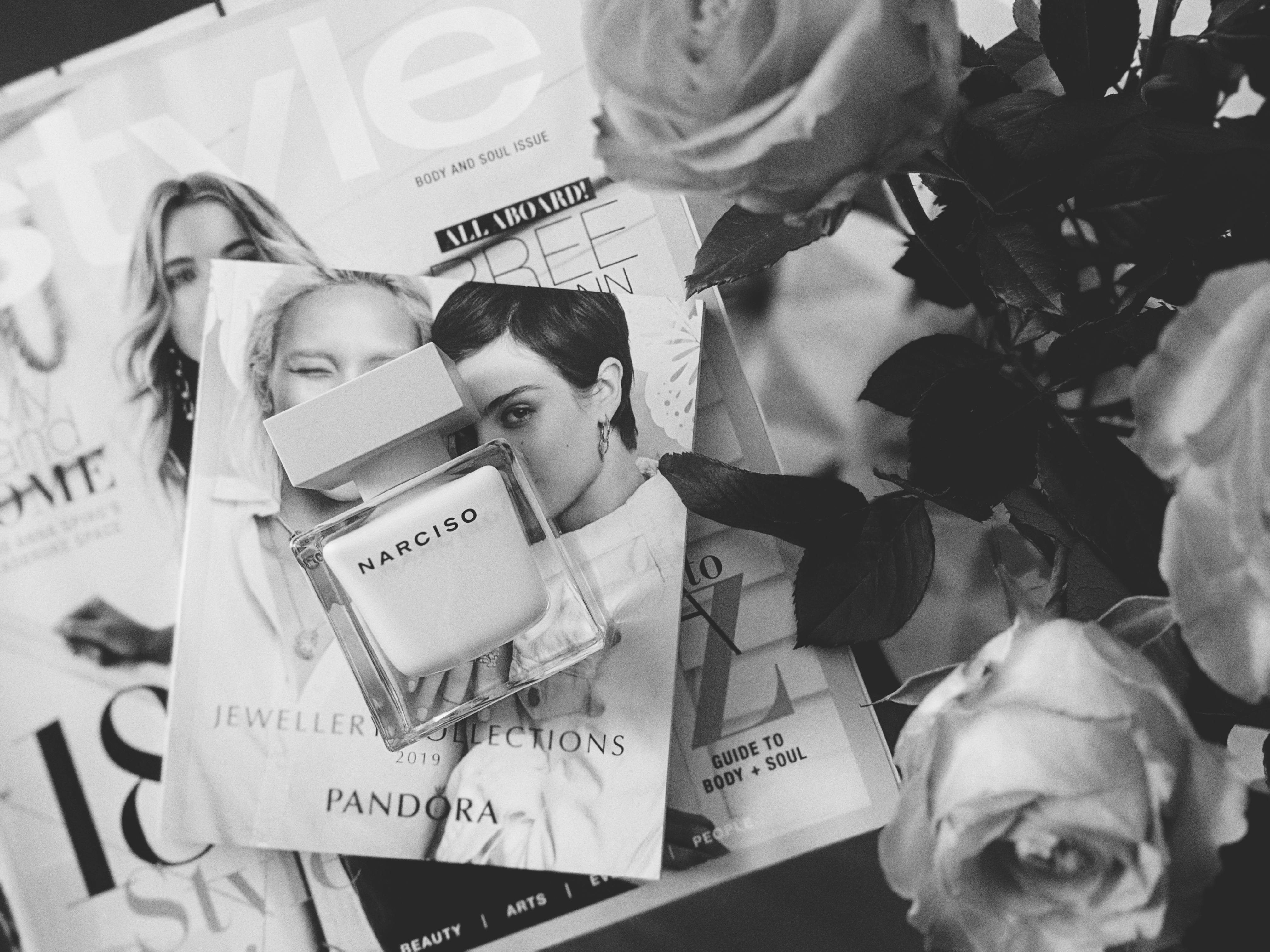 Grayscale Photo of a Bottle · Free Stock Photo