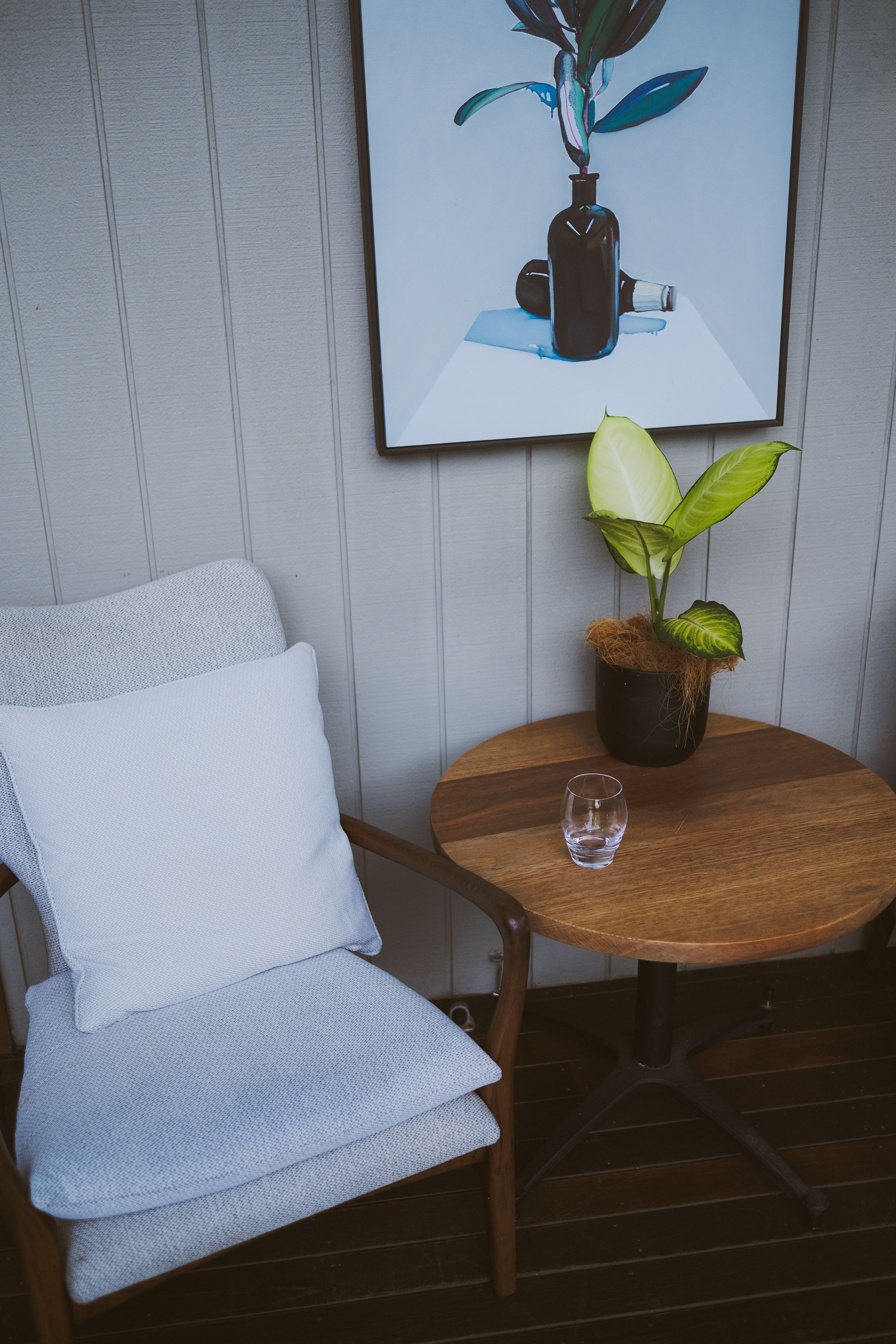 White Chair Beside Wooden Table · Free Stock Photo