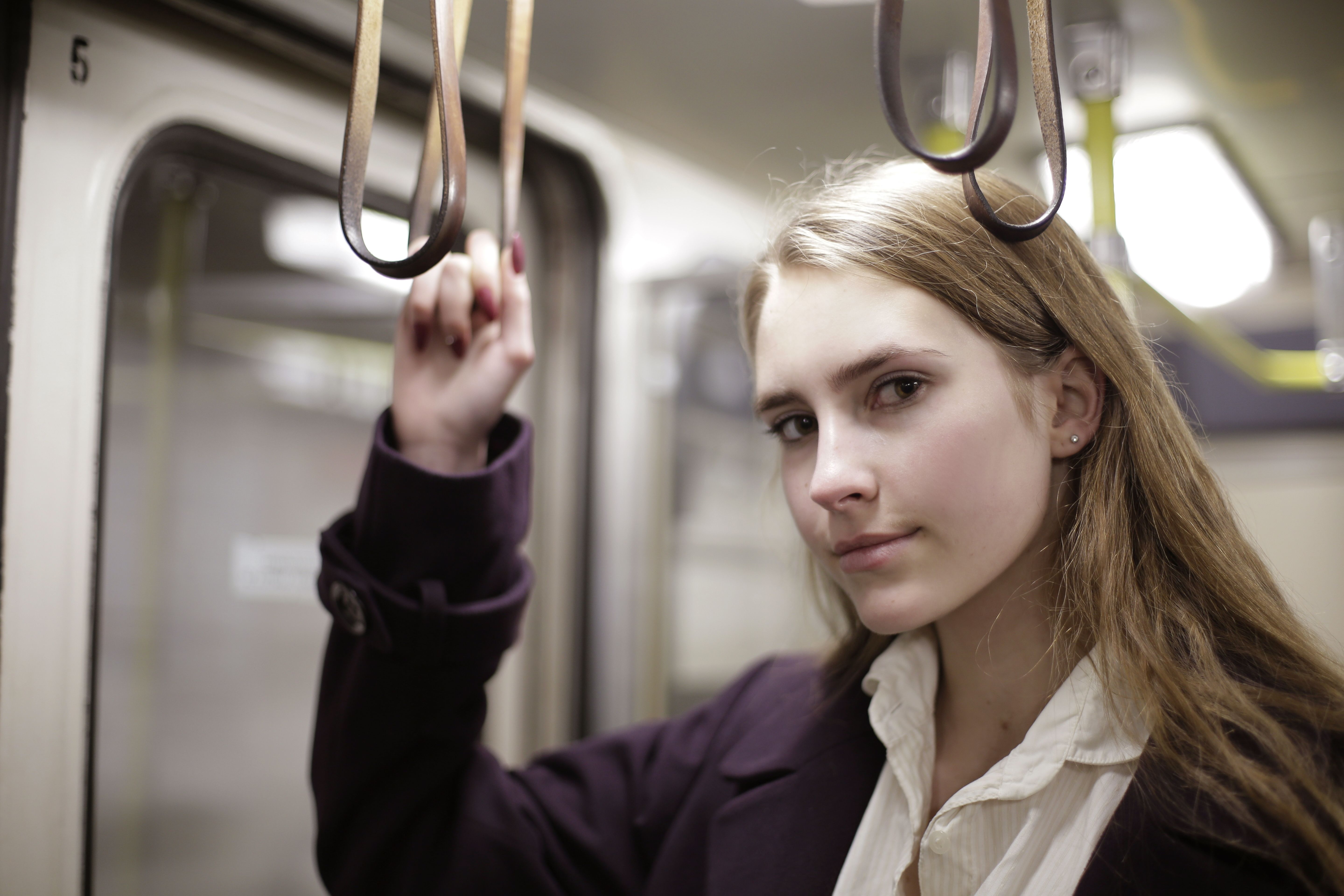 Woman Inside Train · Free Stock Photo