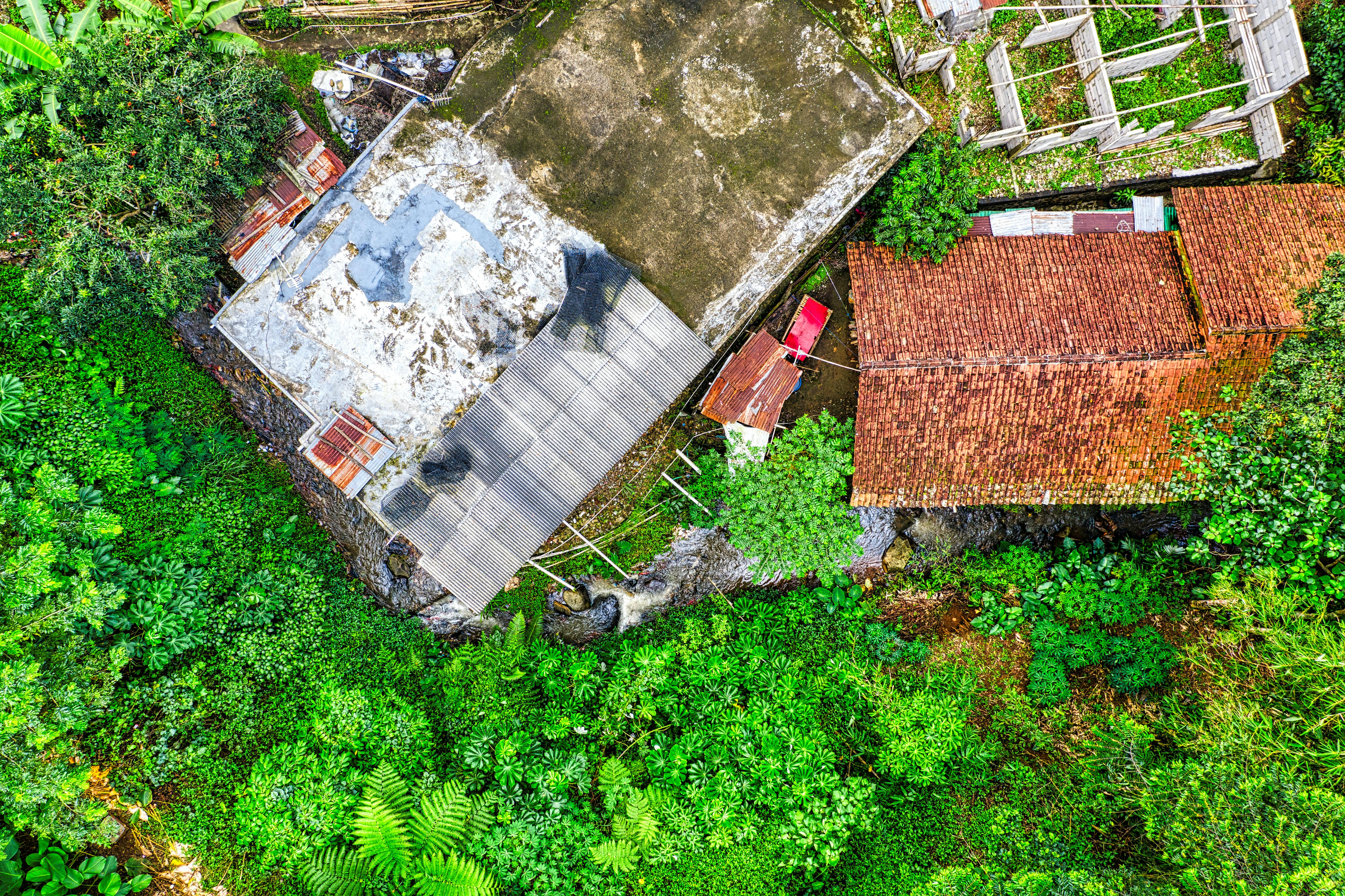 Aerial View of Sheds · Free Stock Photo