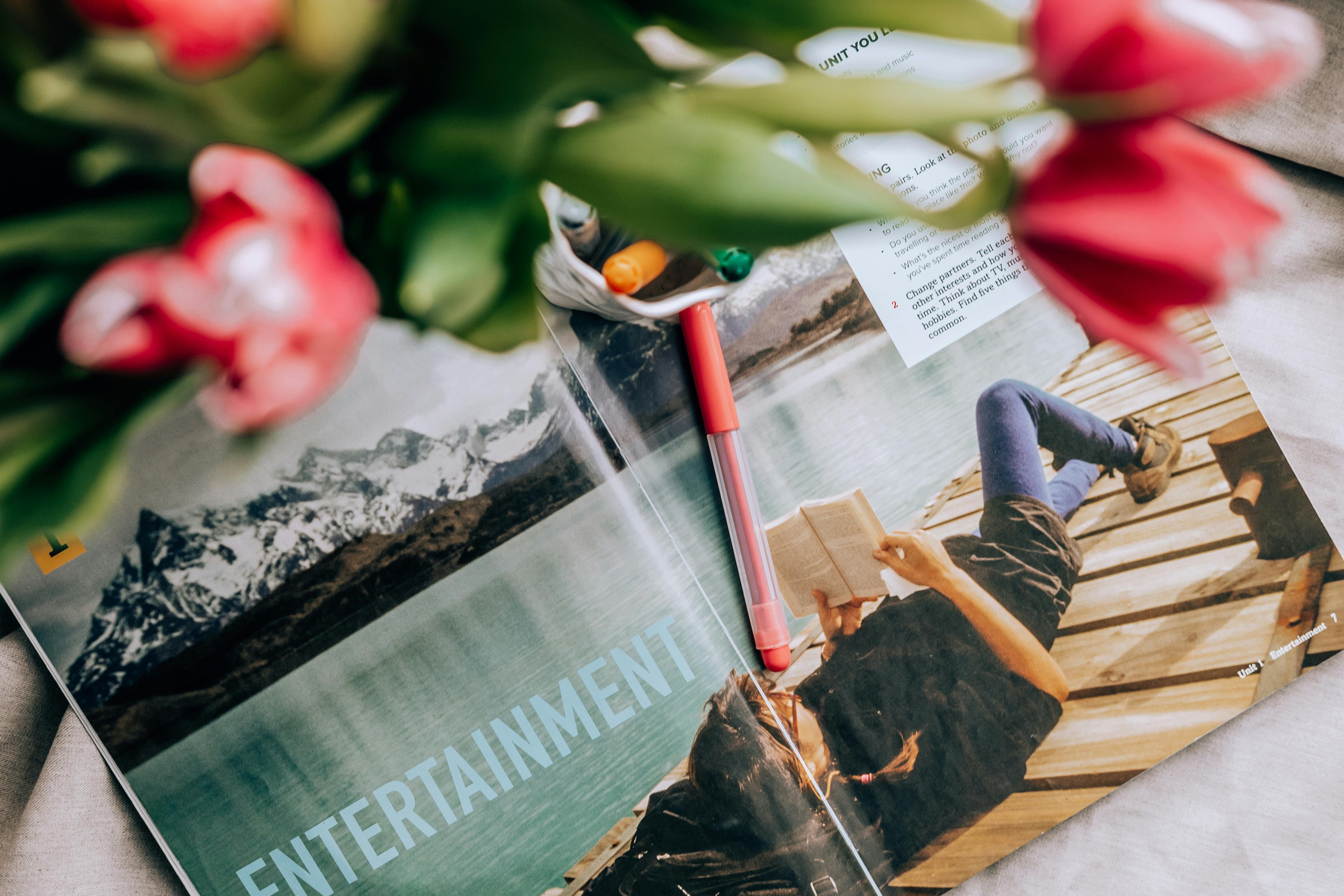 Pen On Top Of A Magazine · Free Stock Photo