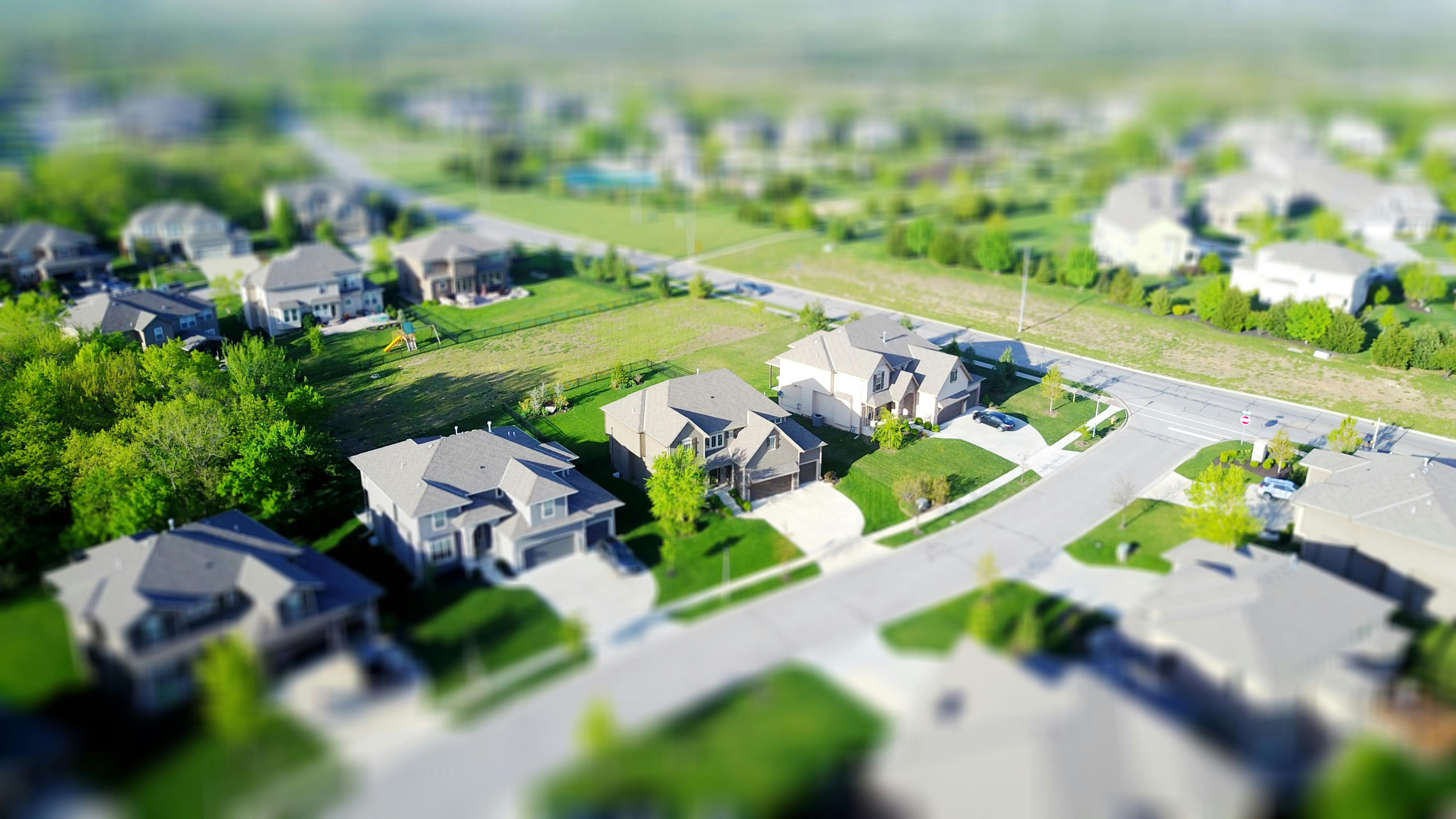 Free stock photo of aerial, neighborhood