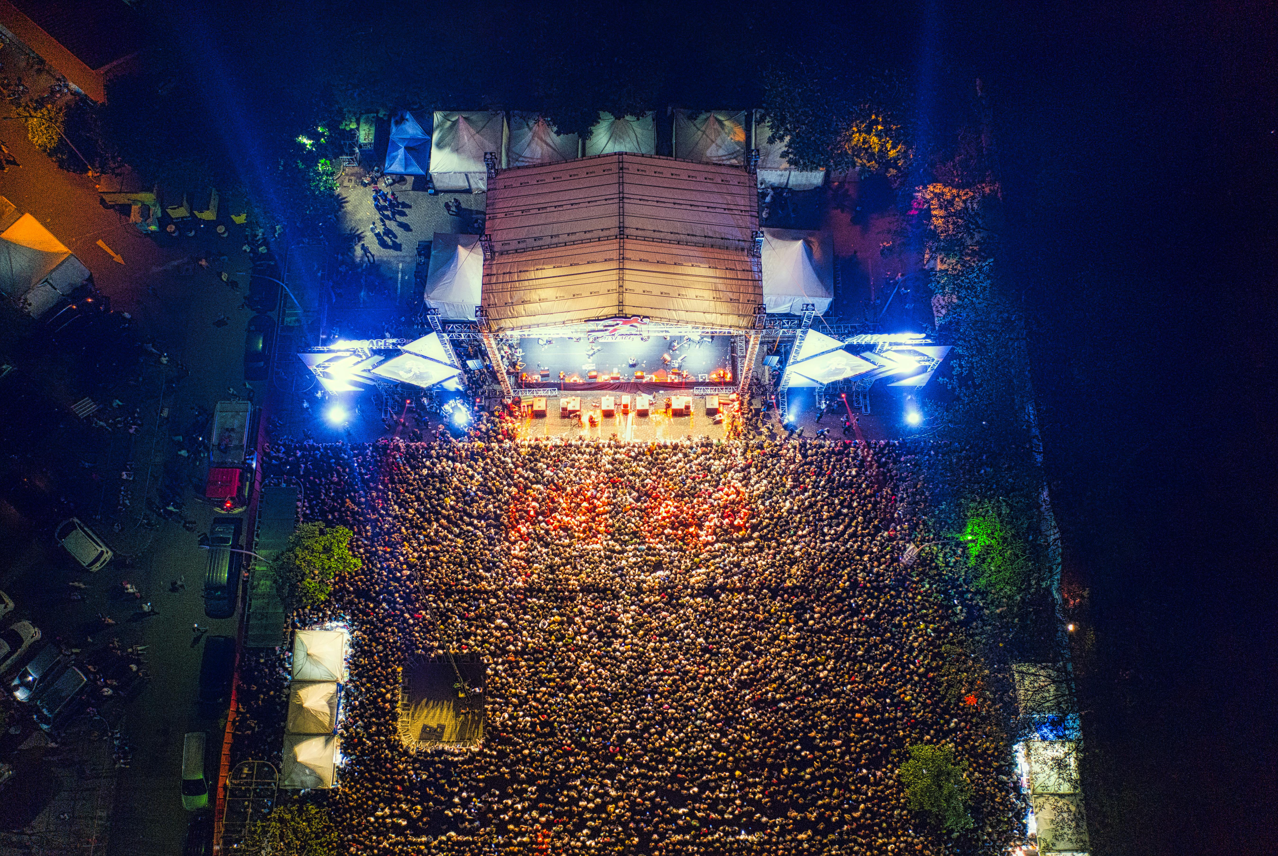 Aerial Shot Of Crowd · Free Stock Photo