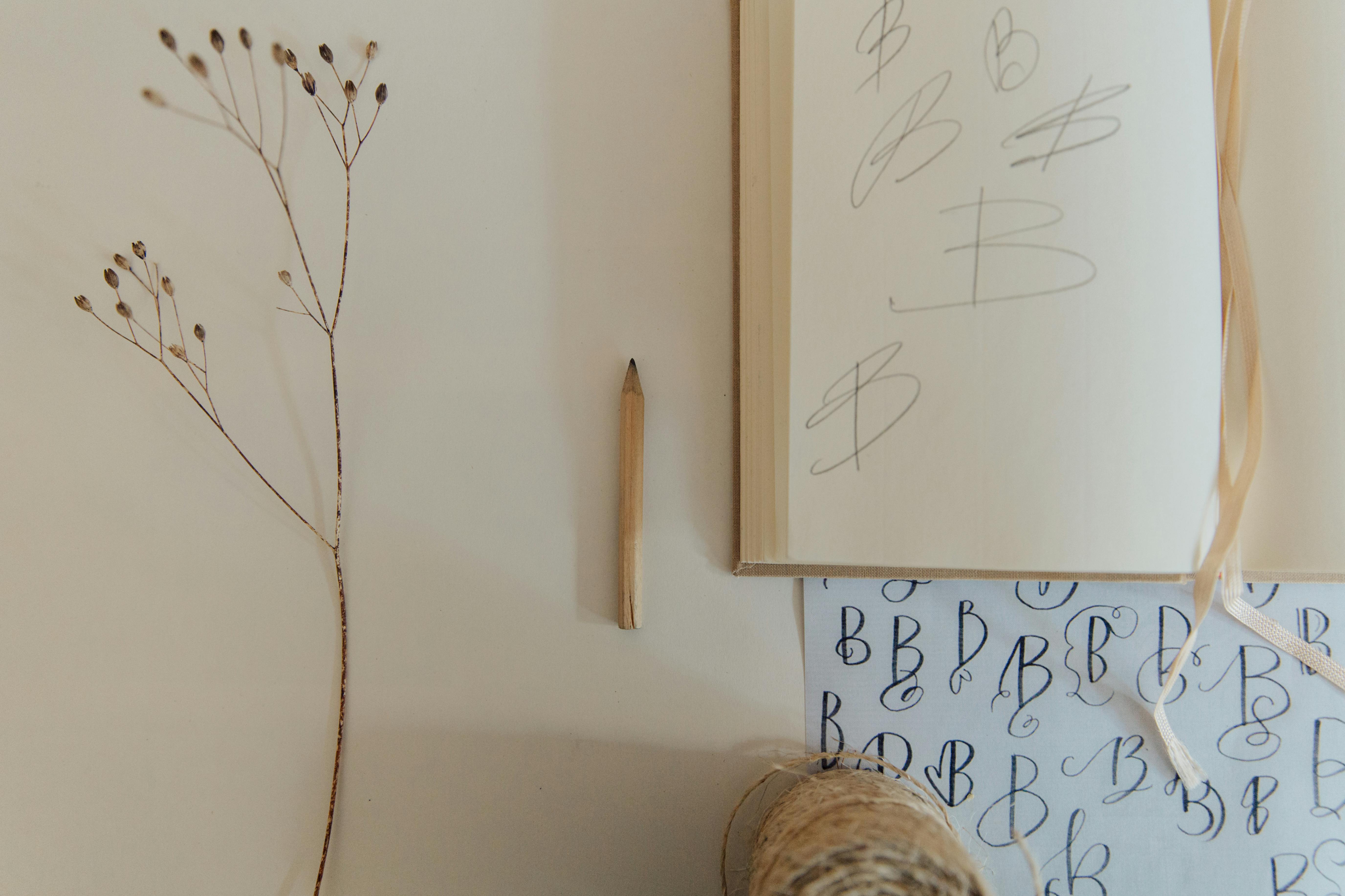 Creative concept of calligraphy letter writing · Free Stock Photo