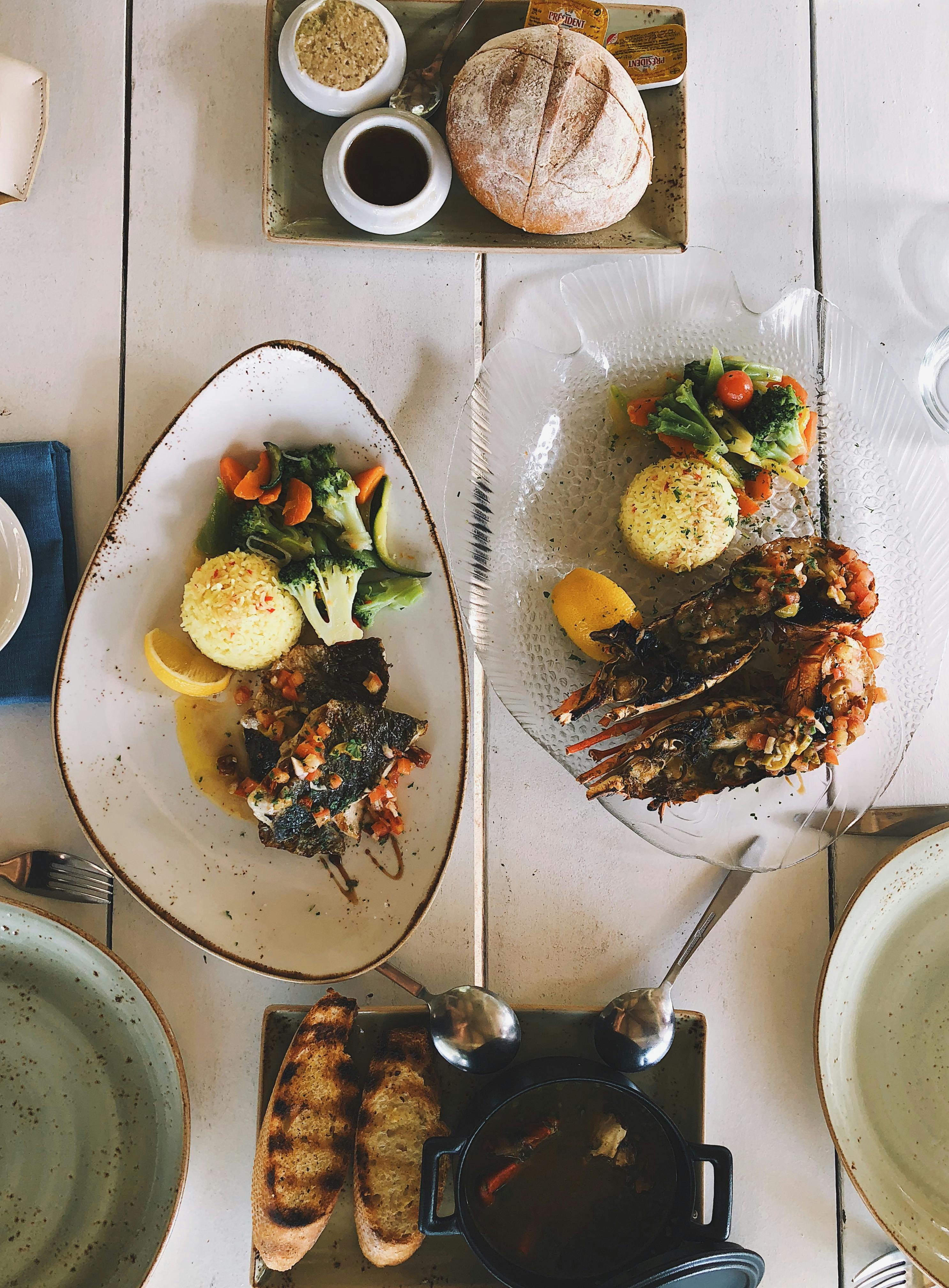 Cooked Food On Plates · Free Stock Photo