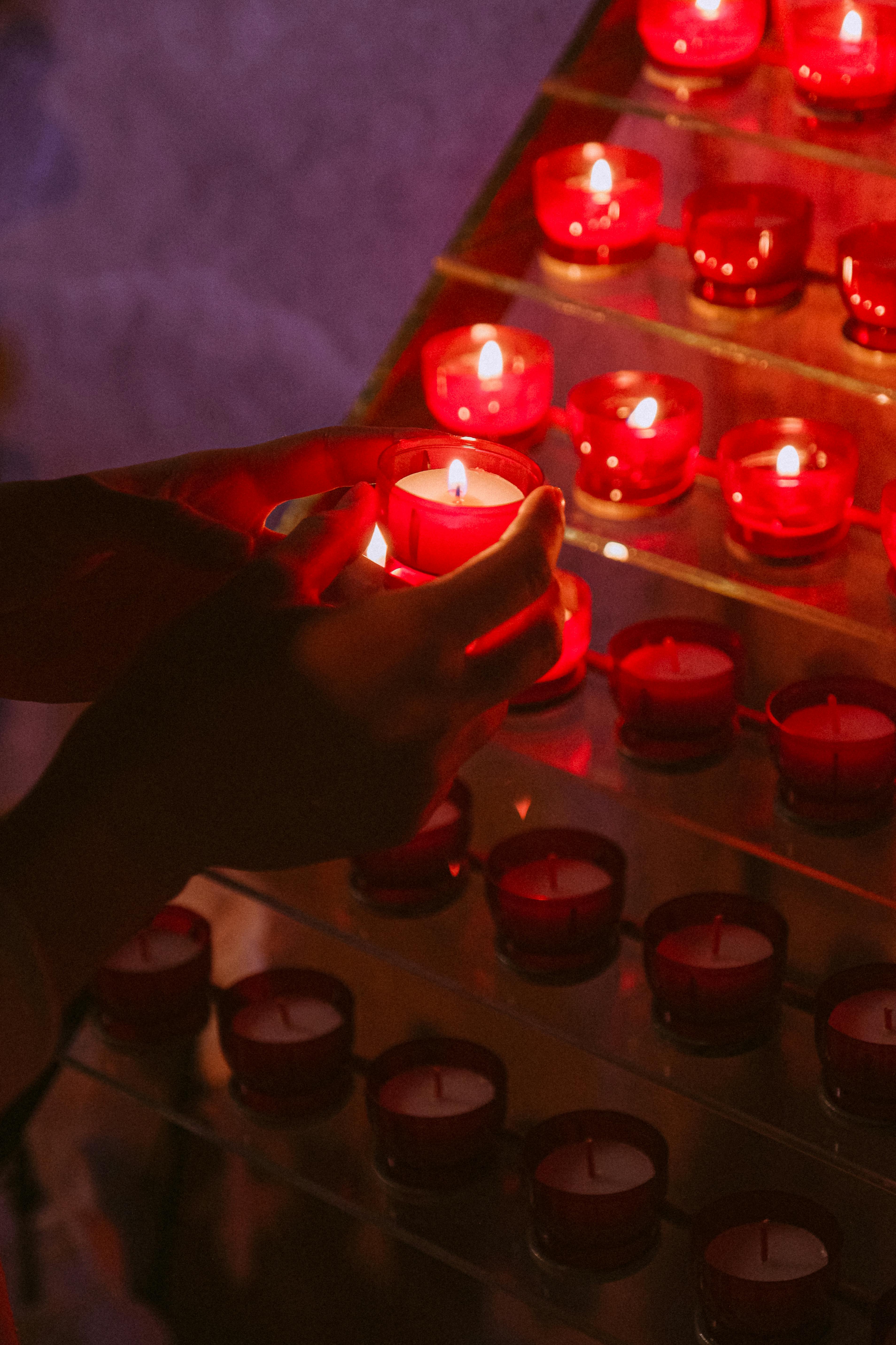 Person Holding A Candle · Free Stock Photo