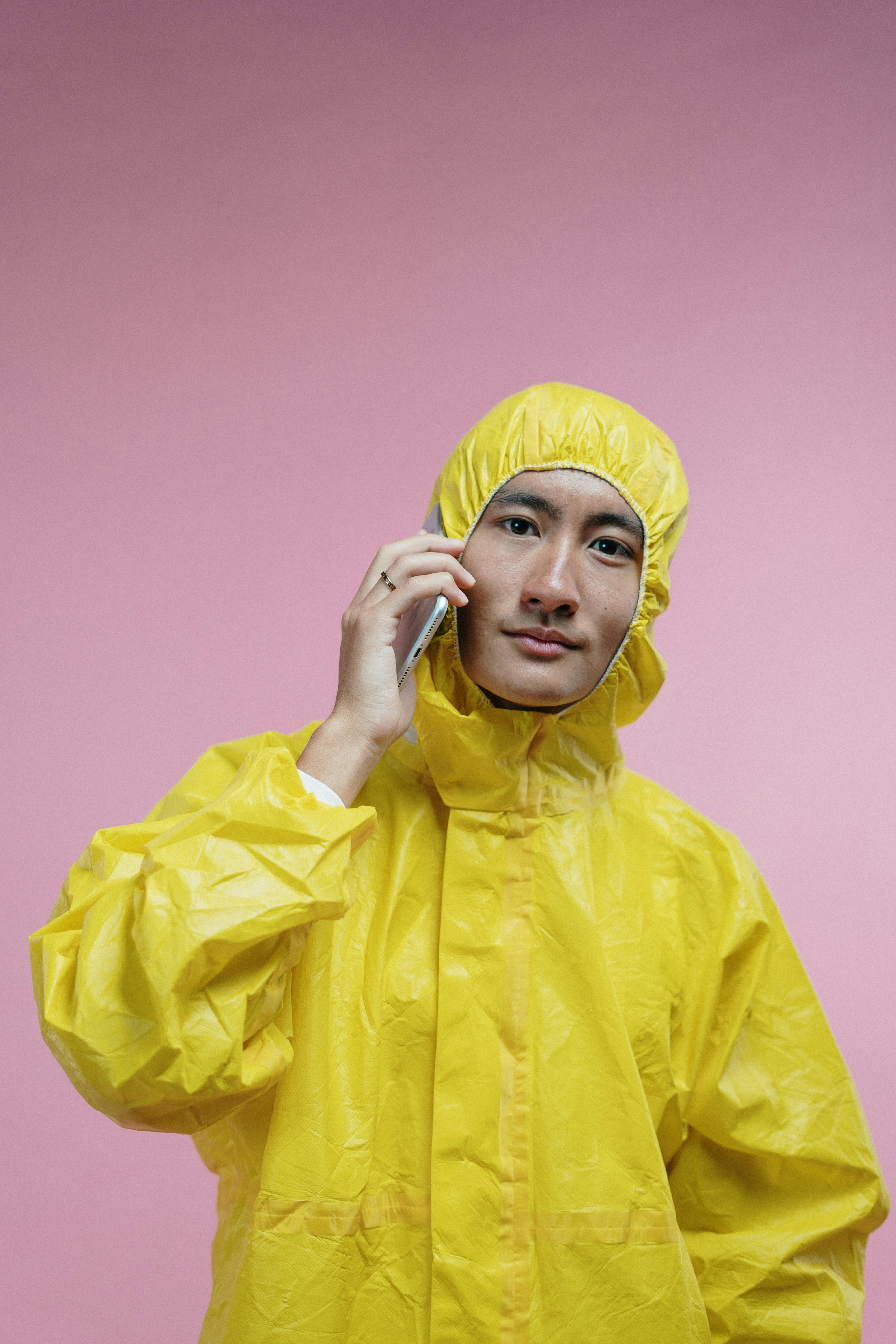 Man Wearing Yellow Coveralls · Free Stock Photo