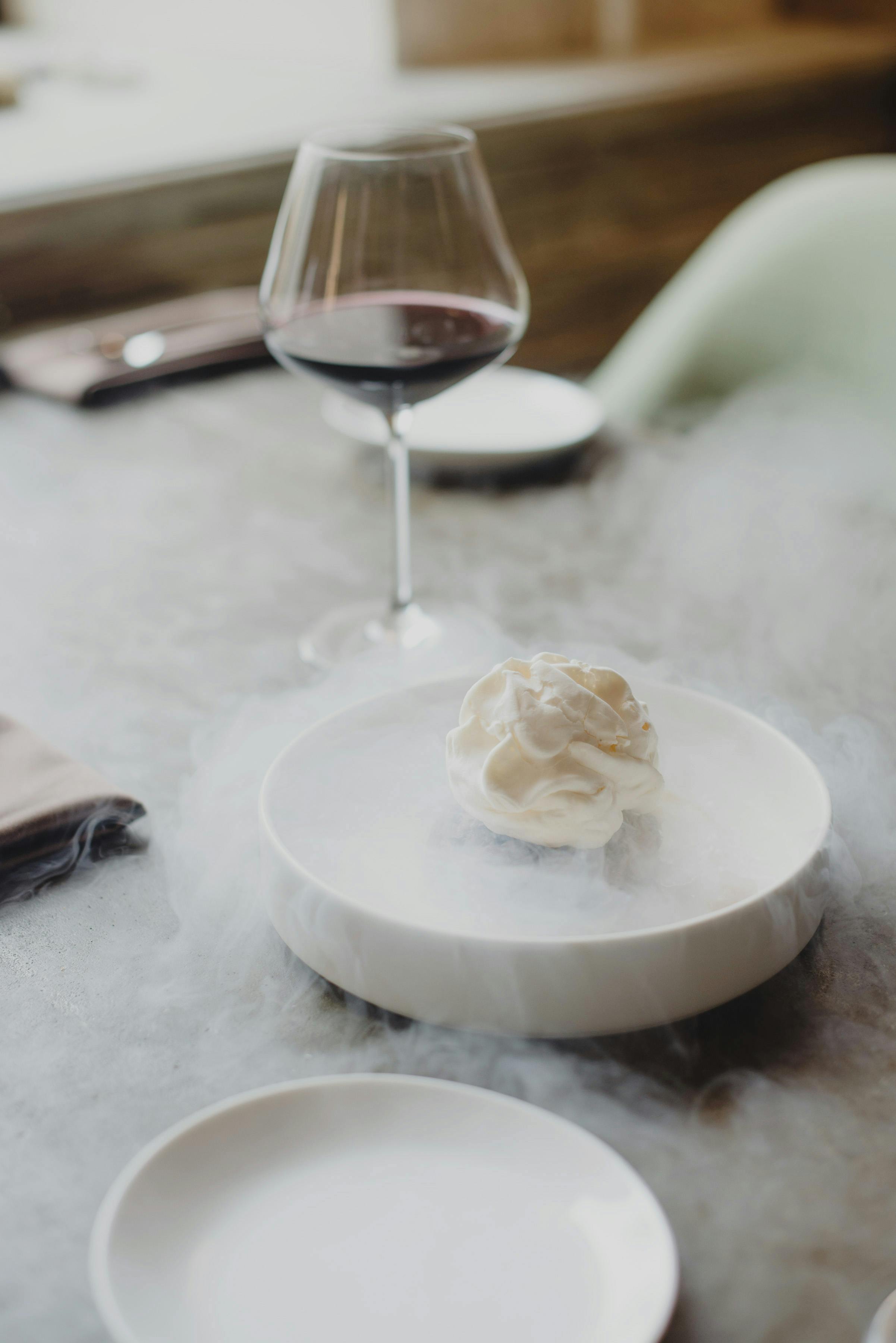 White Cream on White Ceramic Plate · Free Stock Photo