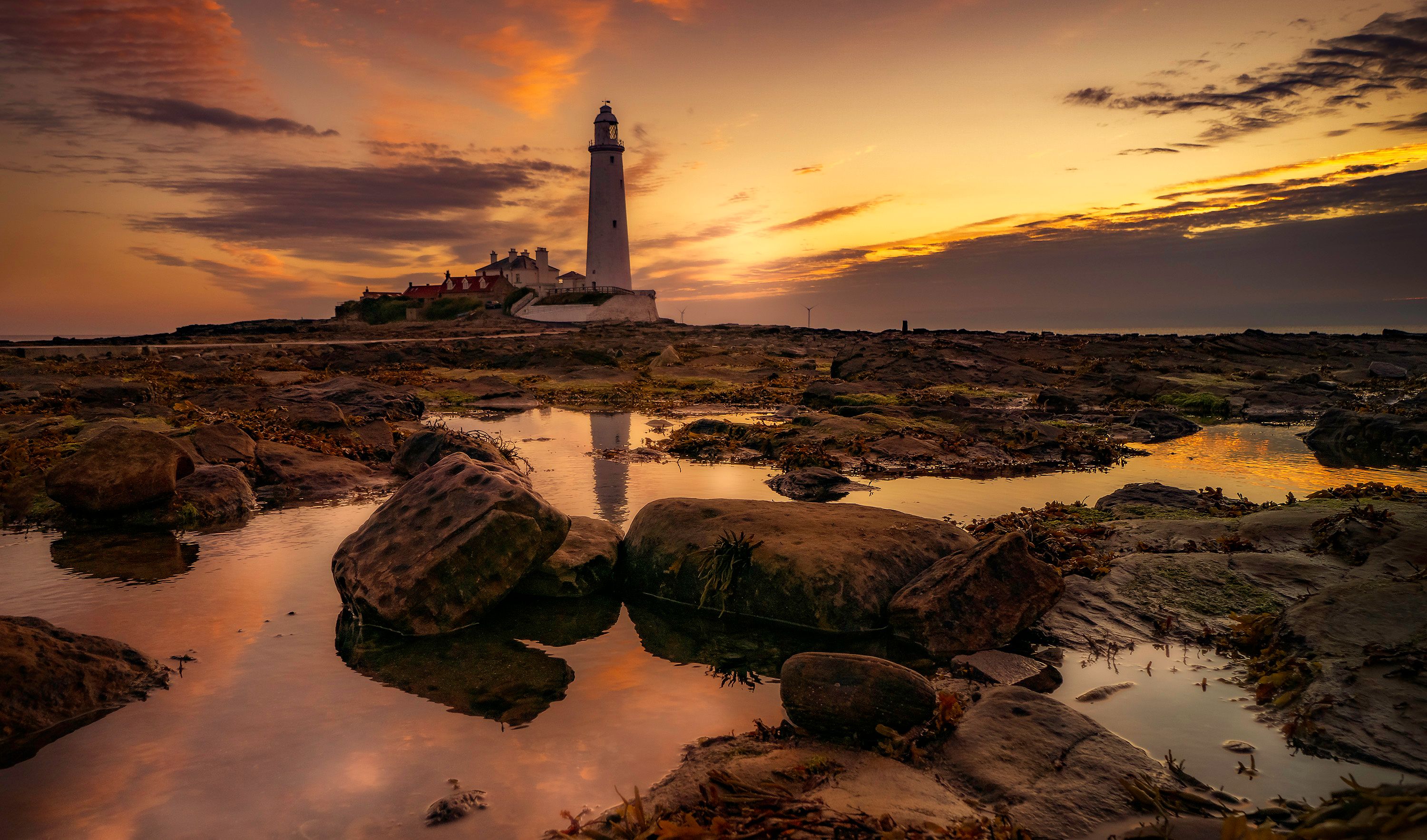 White Lighthouse During Sunset · Free Stock Photo