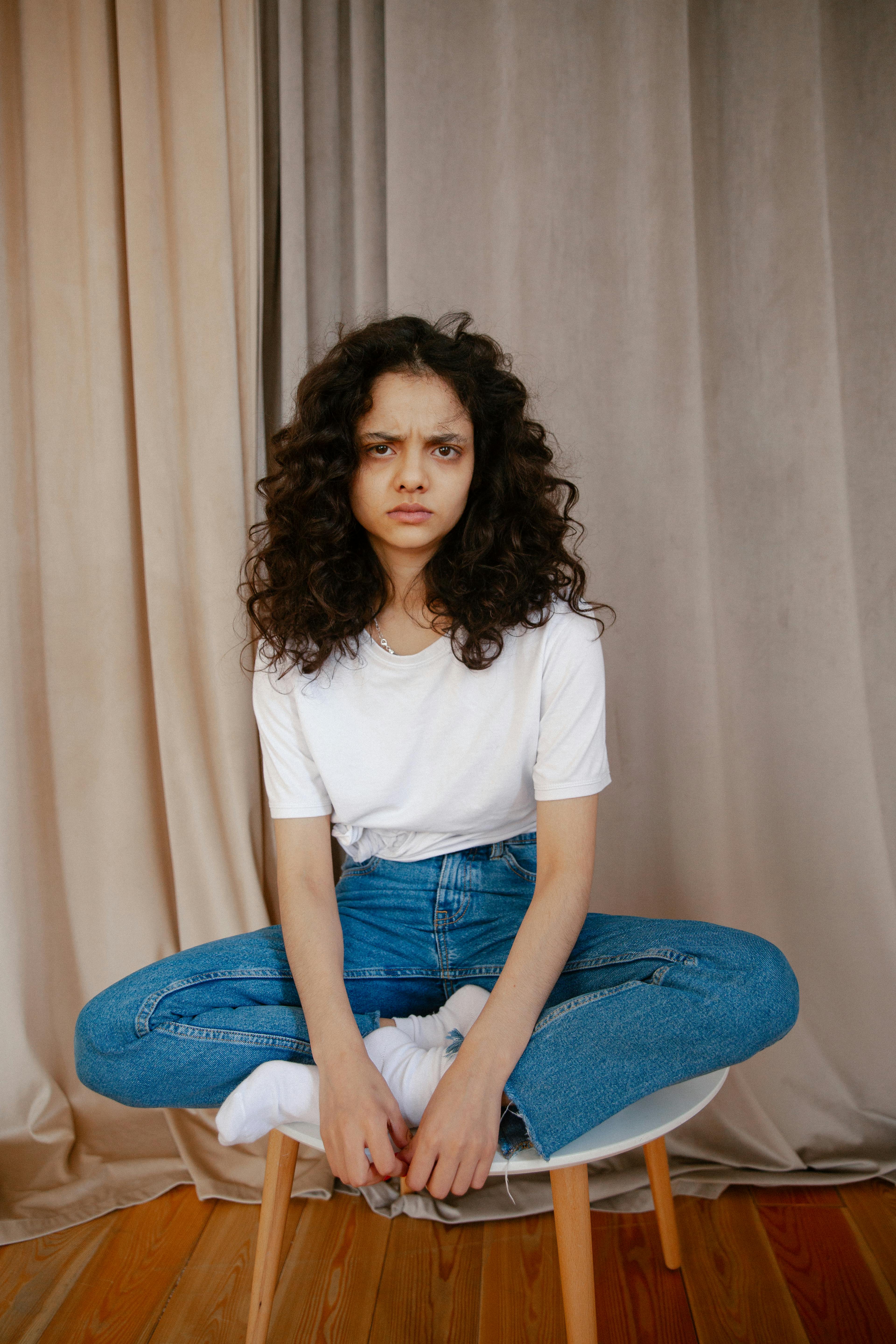 Portrait of Upset Woman · Free Stock Photo