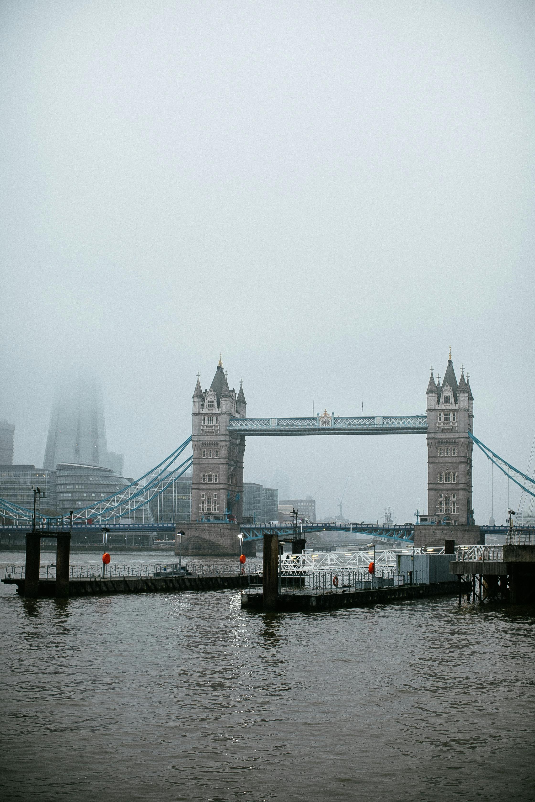 Gray Bridge Under White Sky · Free Stock Photo