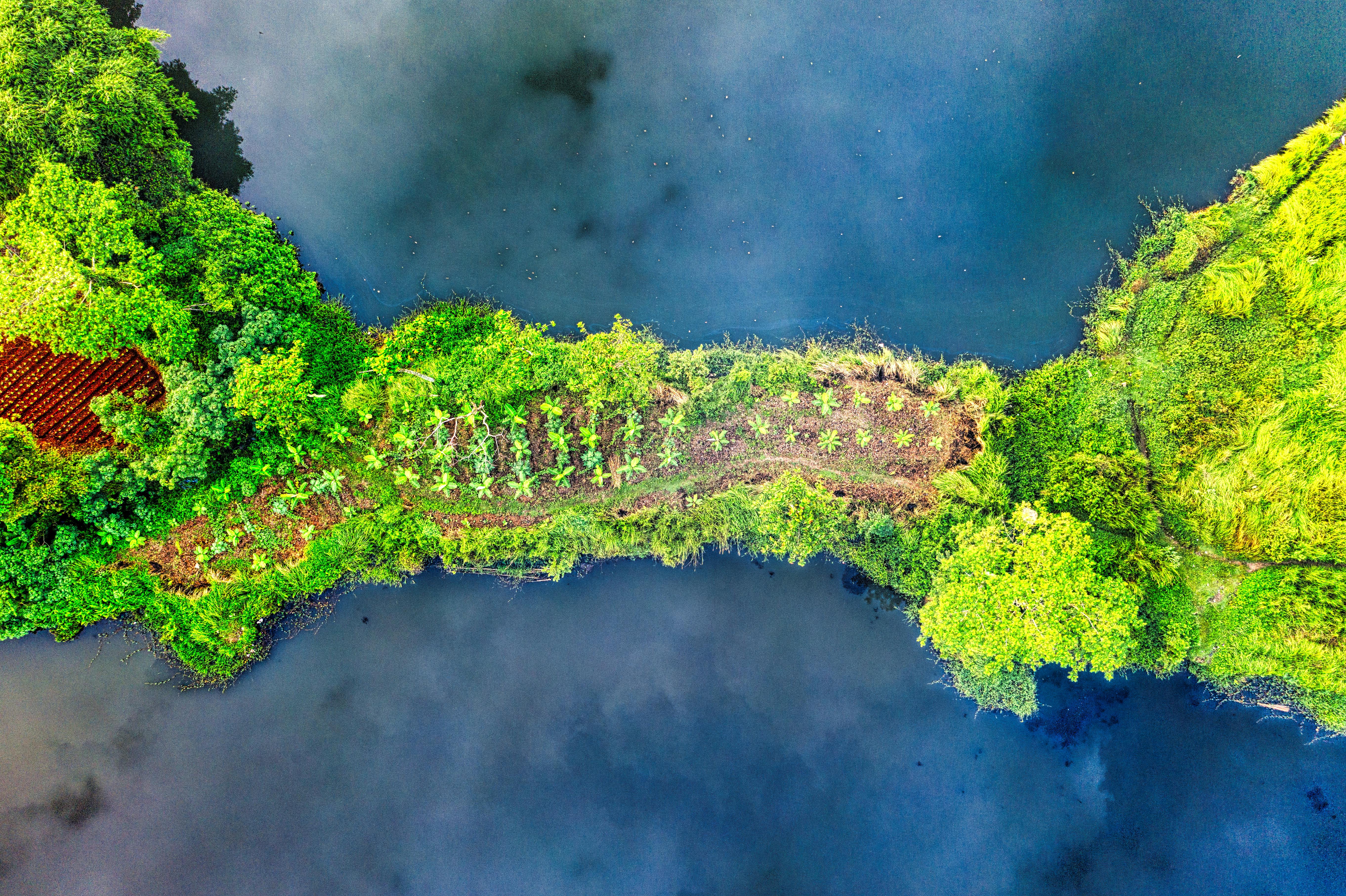 Aerial Shot Of Rural Area · Free Stock Photo