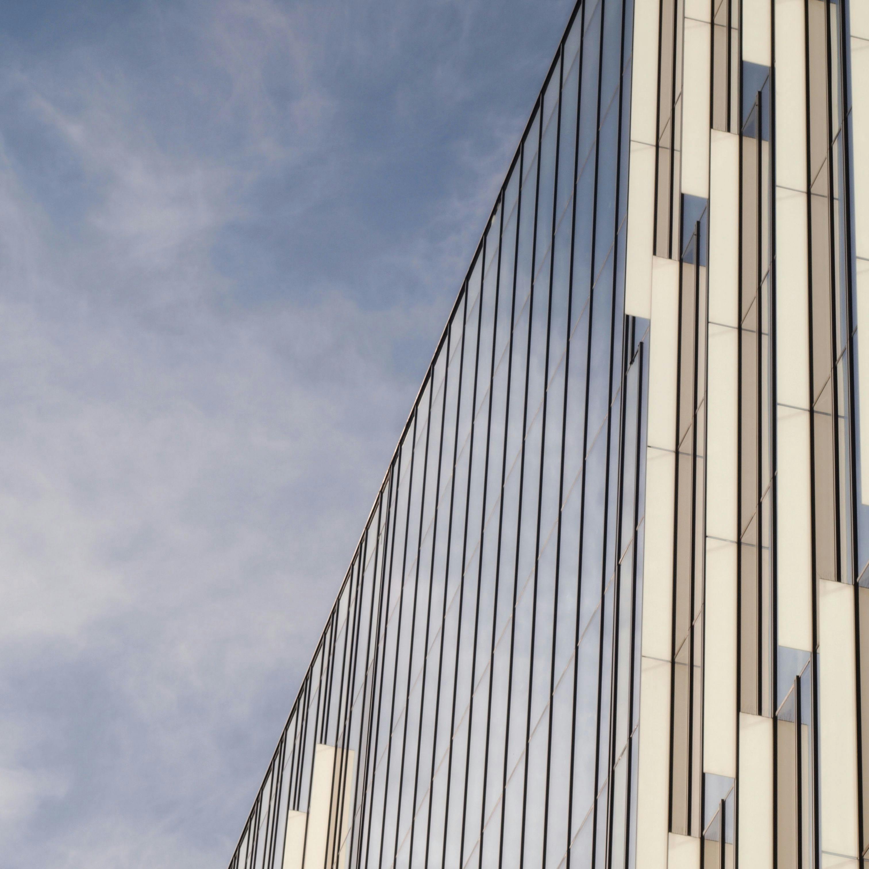 Free stock photo of blue sky, contrast, glass windows