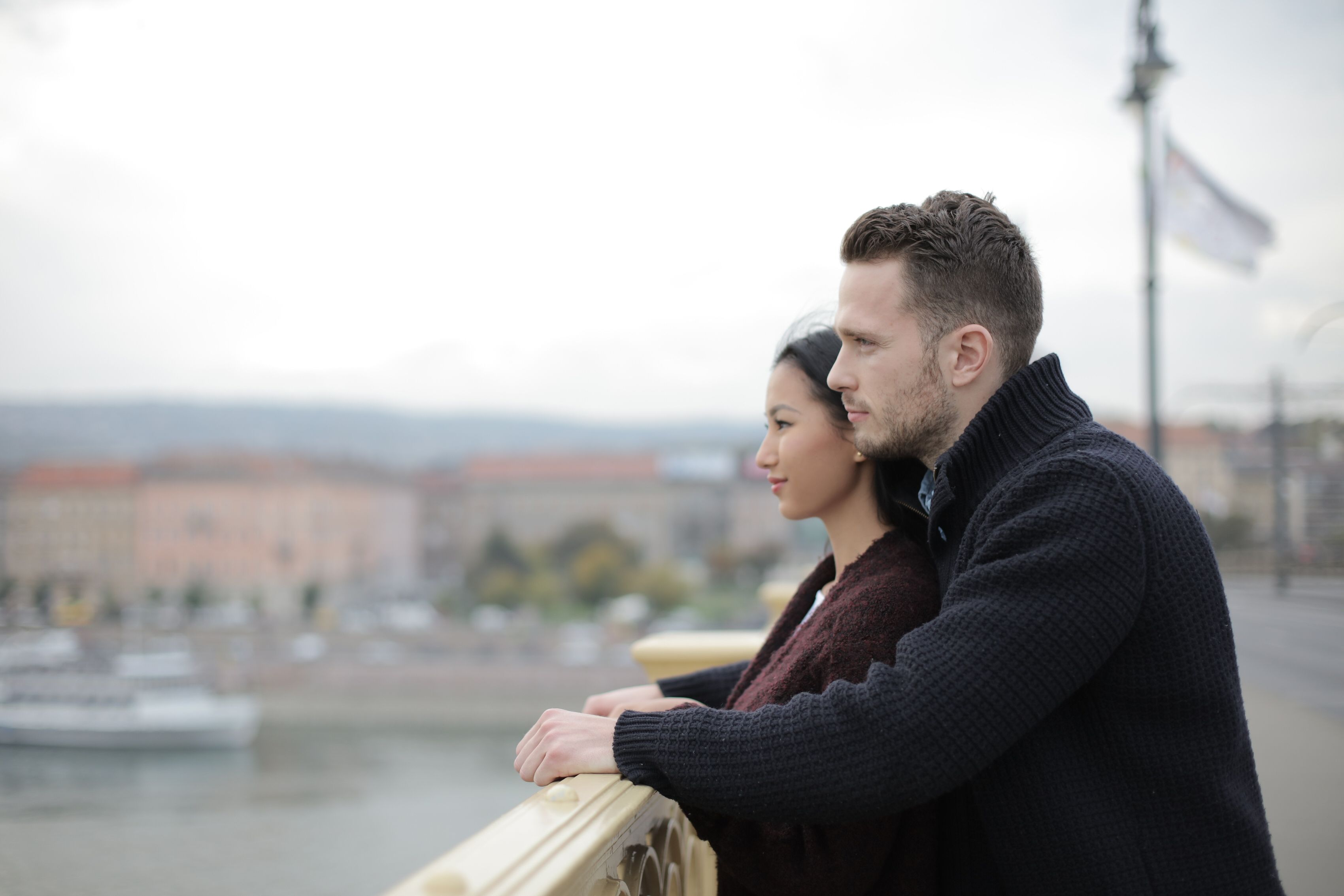 Couple Standing on the Bridge · Free Stock Photo