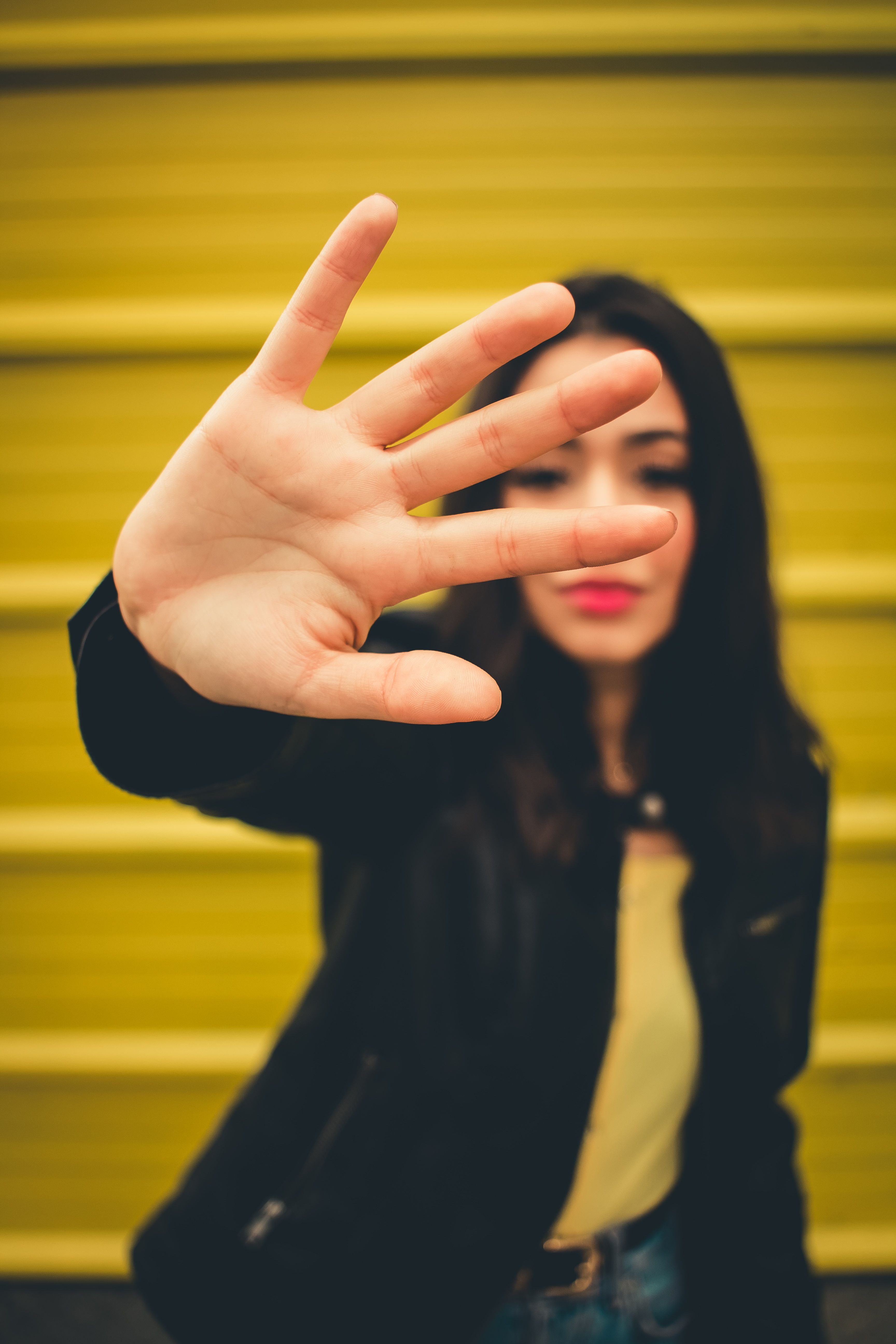 Person Behind Curtains · Free Stock Photo