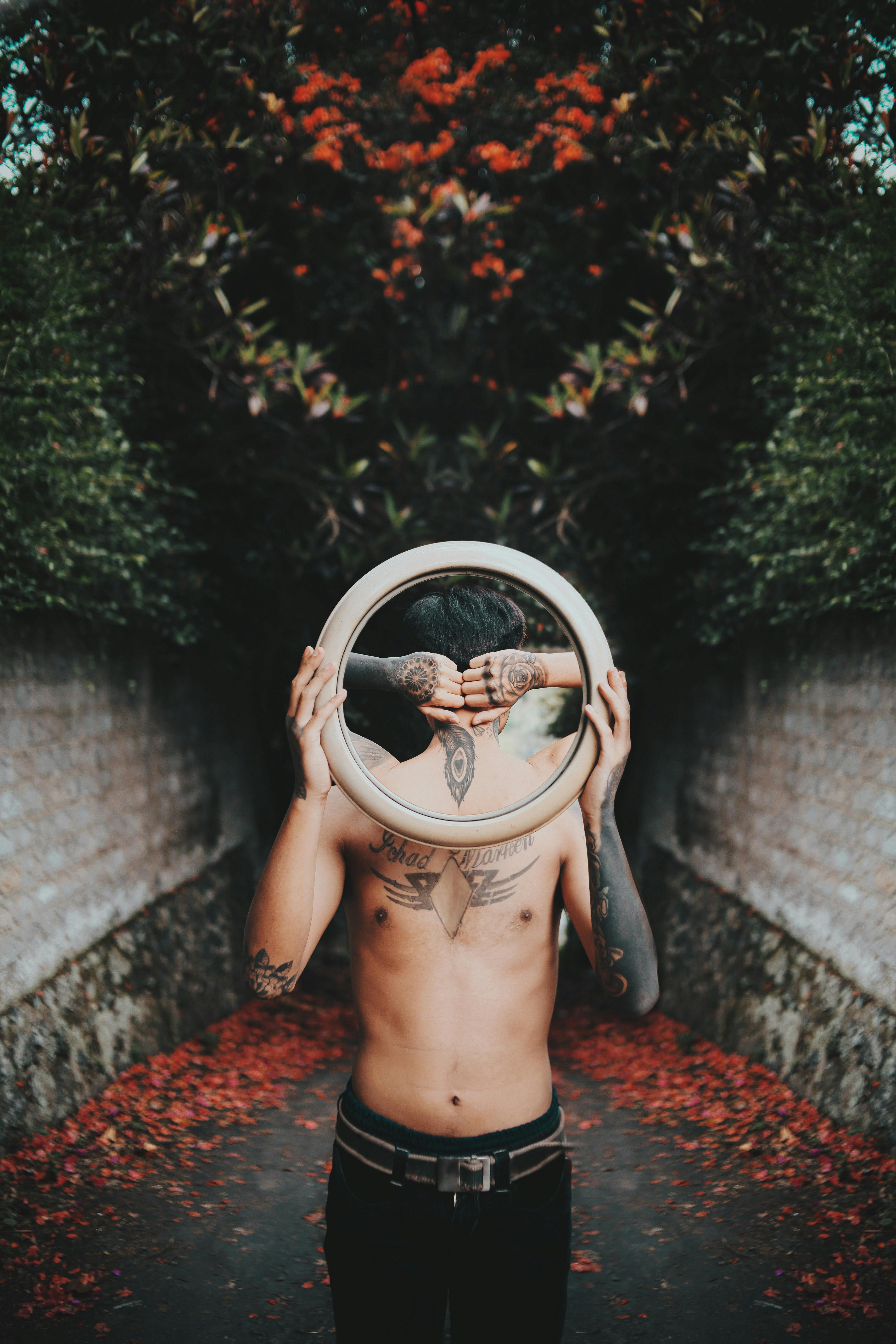 Person Holding A Mirror · Free Stock Photo