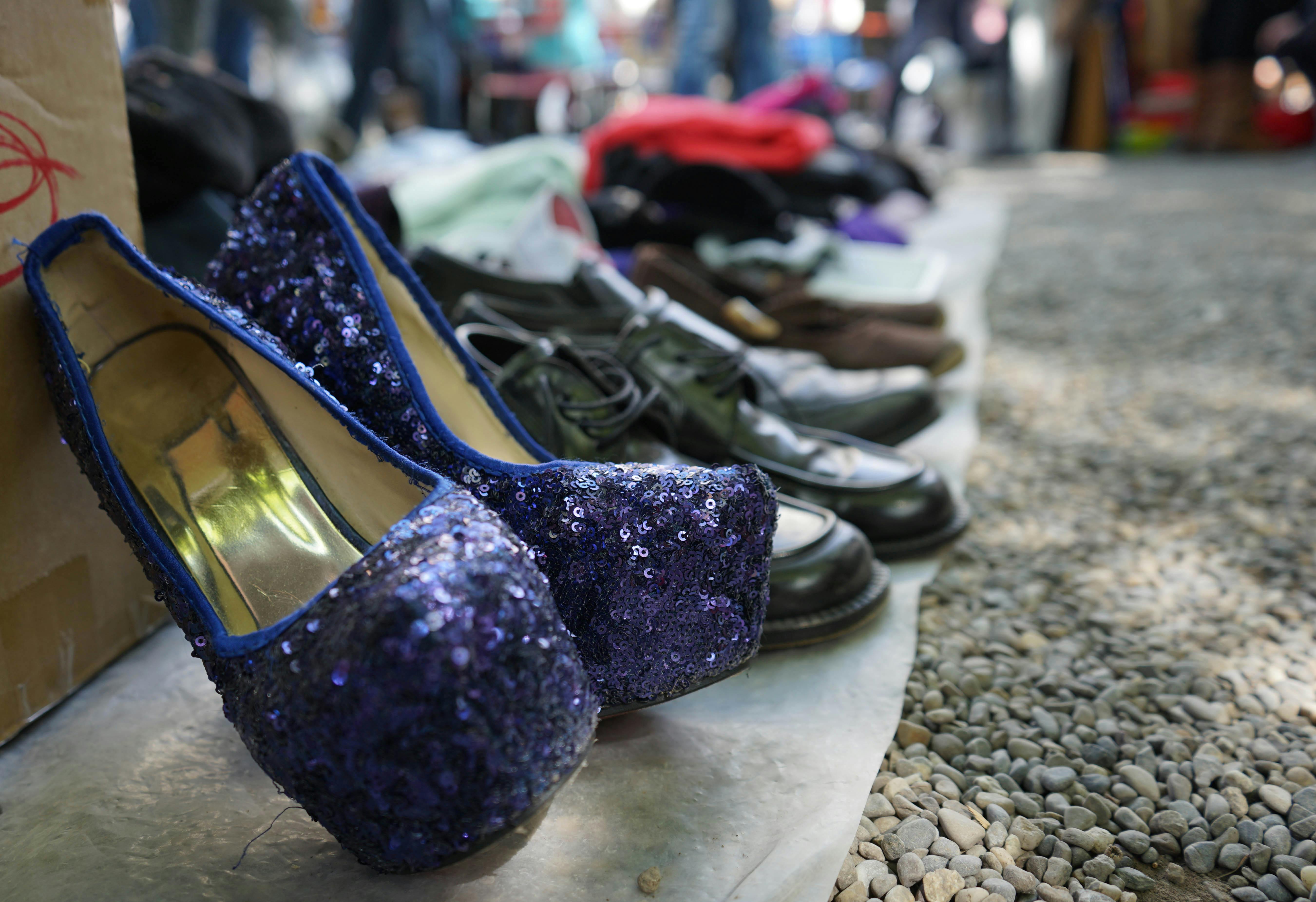 Free stock photo of flea market, high heels, retro