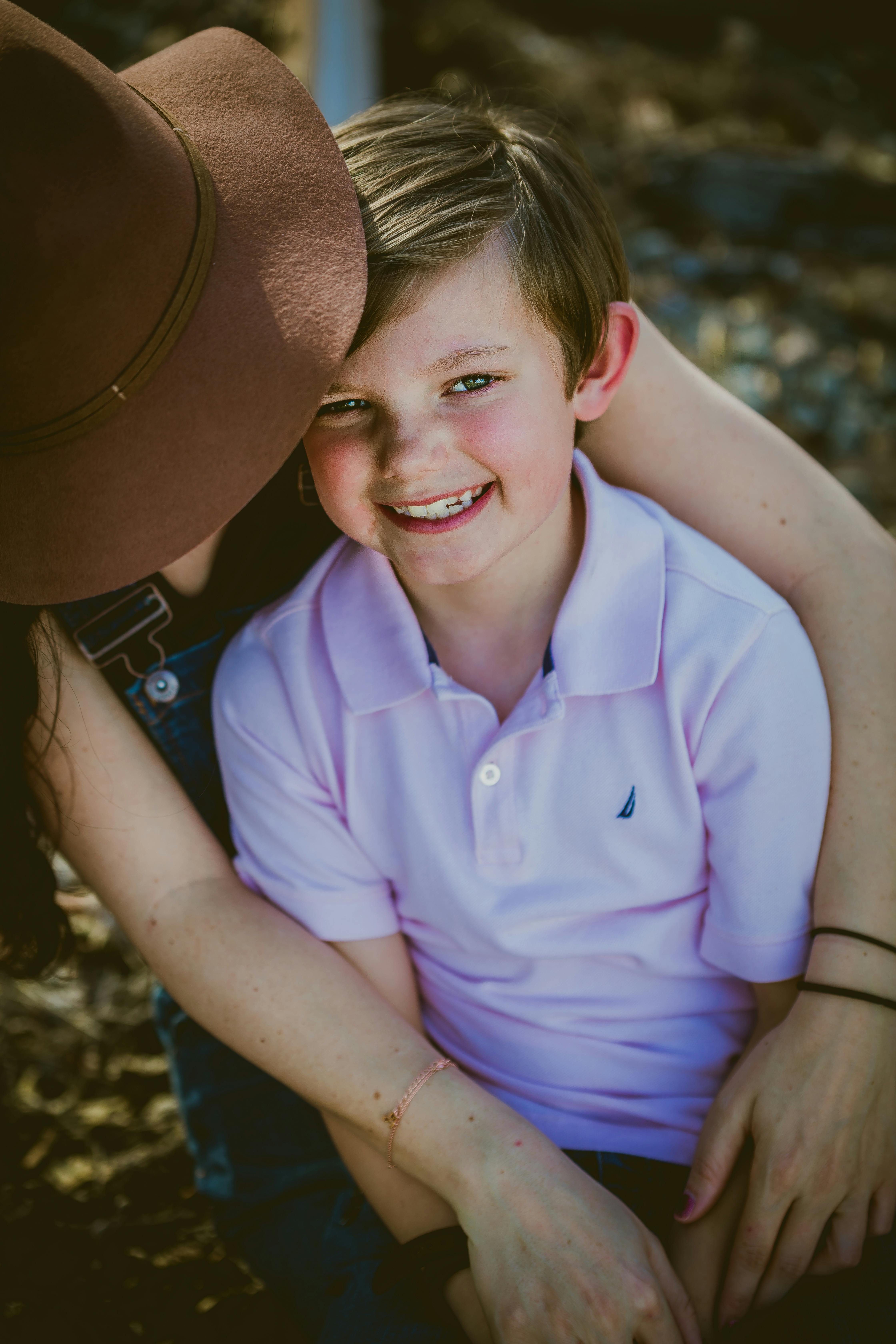 Smiling Boy Wearing A Polo Shirt · Free Stock Photo