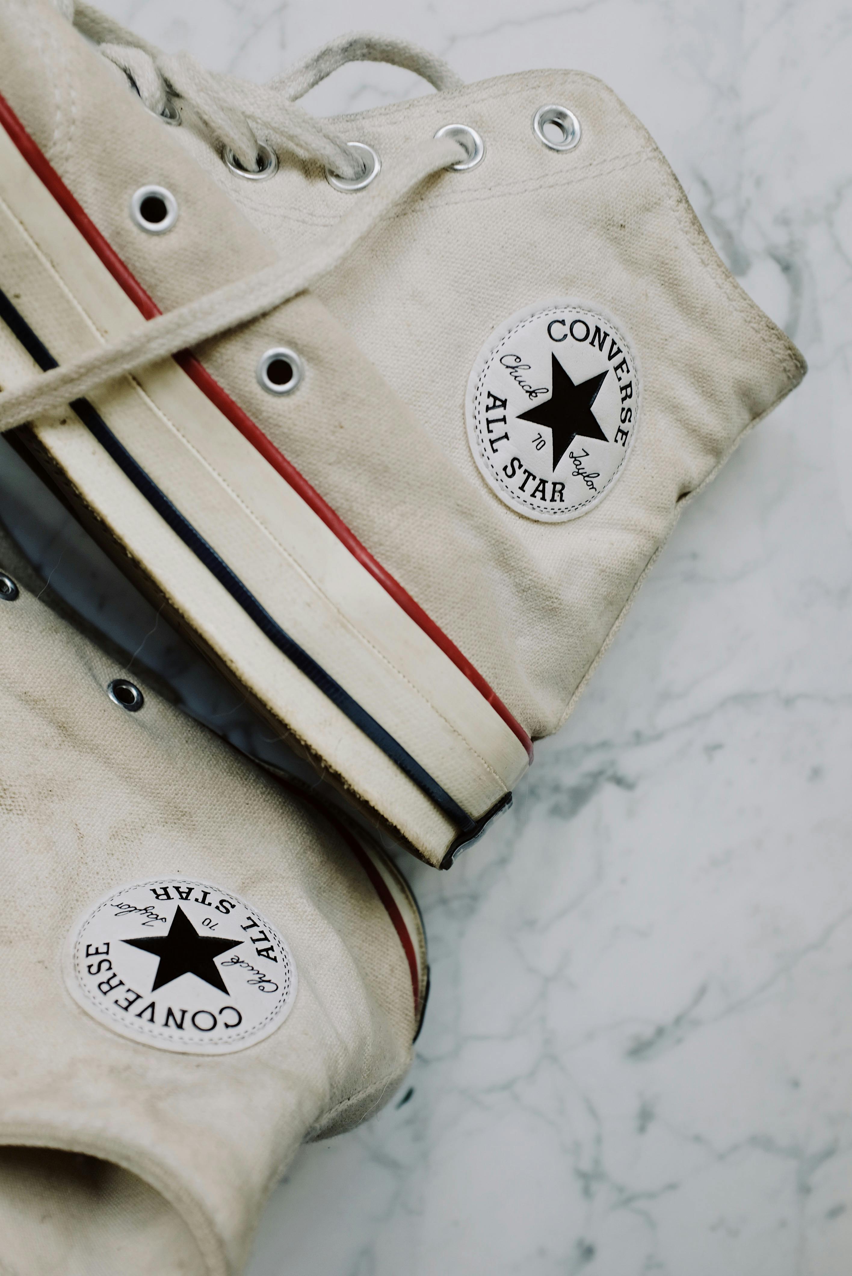 White and Red Converse All Star High Top · Free Stock Photo