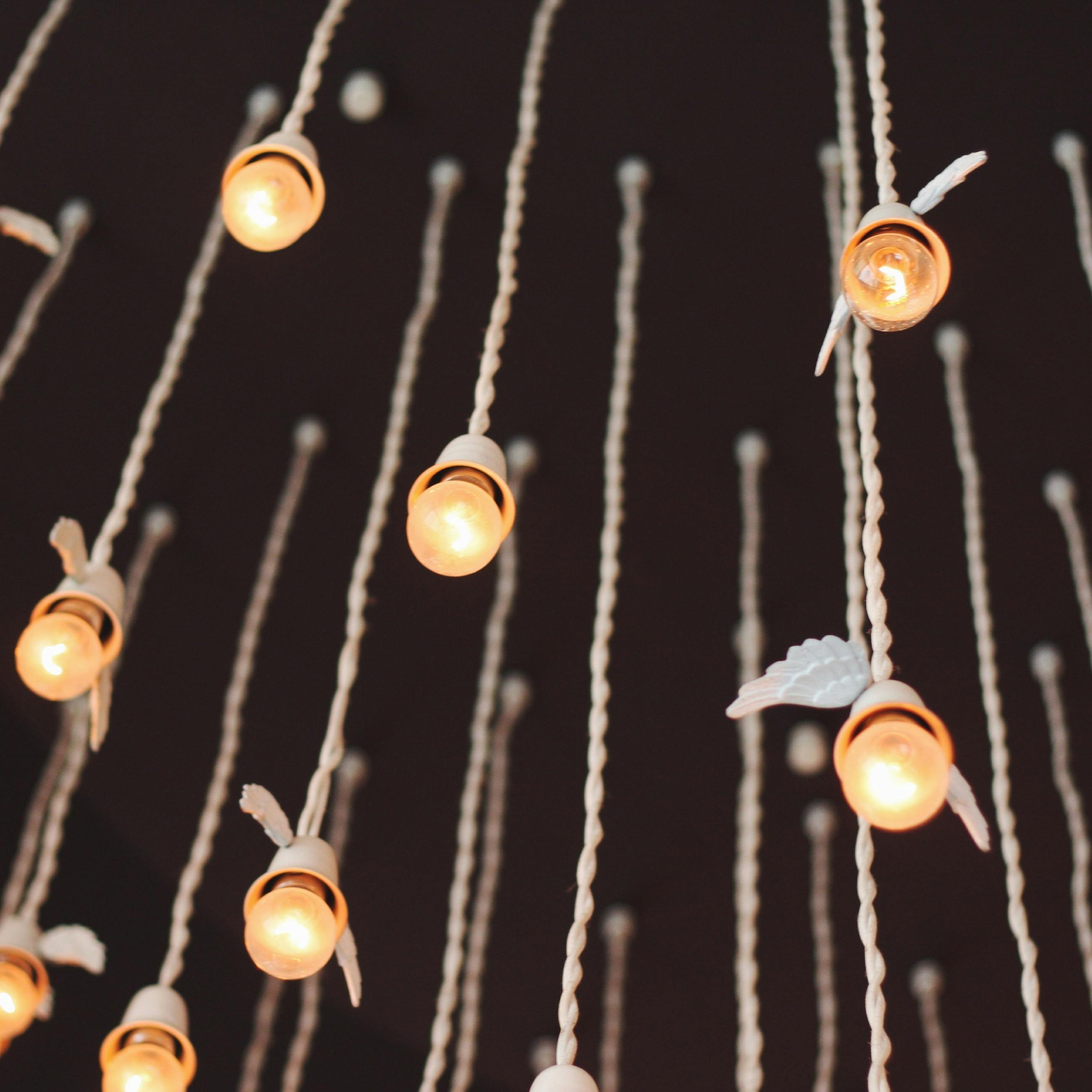Angel Wings Hanging Lights · Free Stock Photo