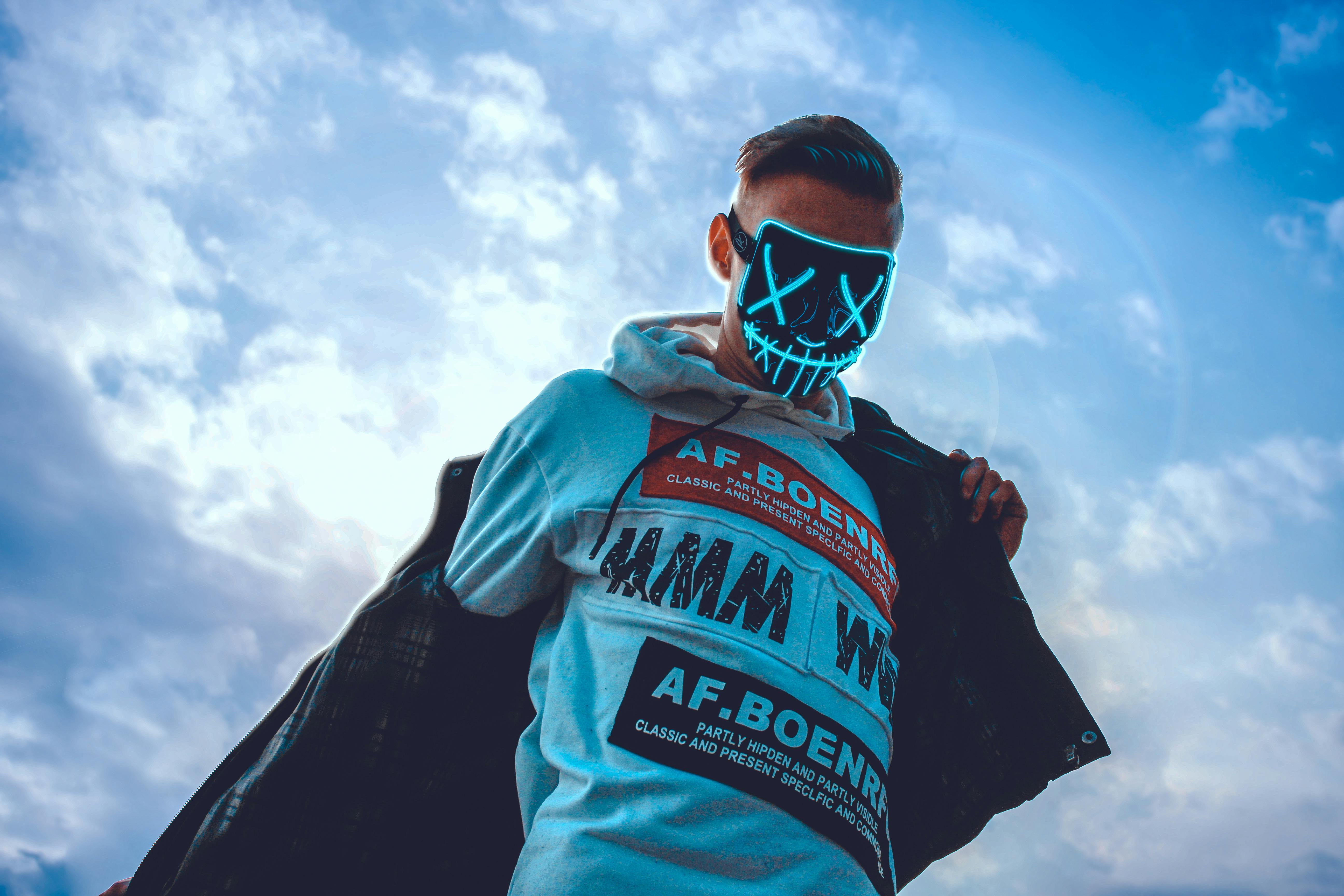 Man Wearing Purge Mask · Free Stock Photo