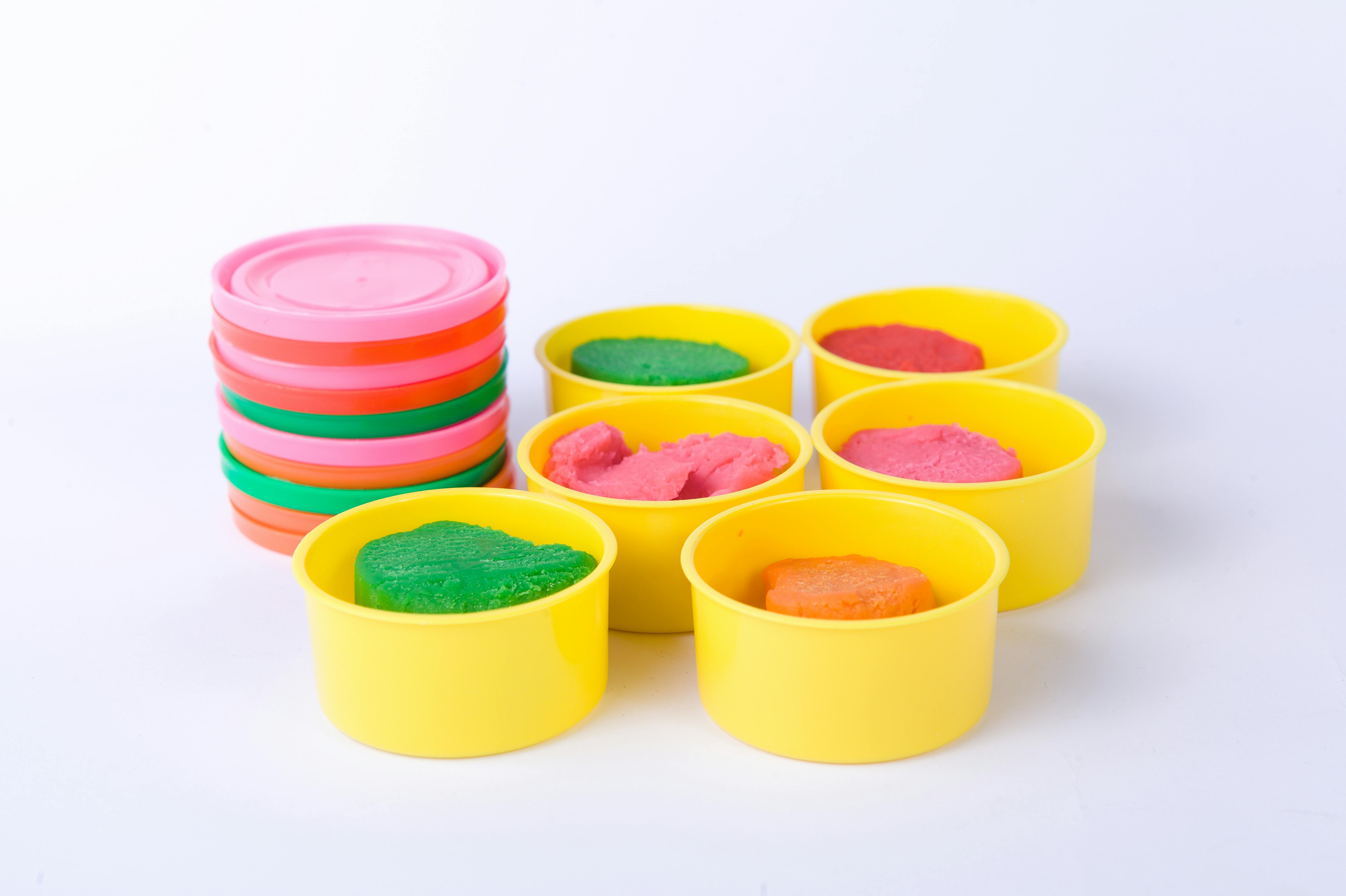 Clays In Plastic Containers · Free Stock Photo