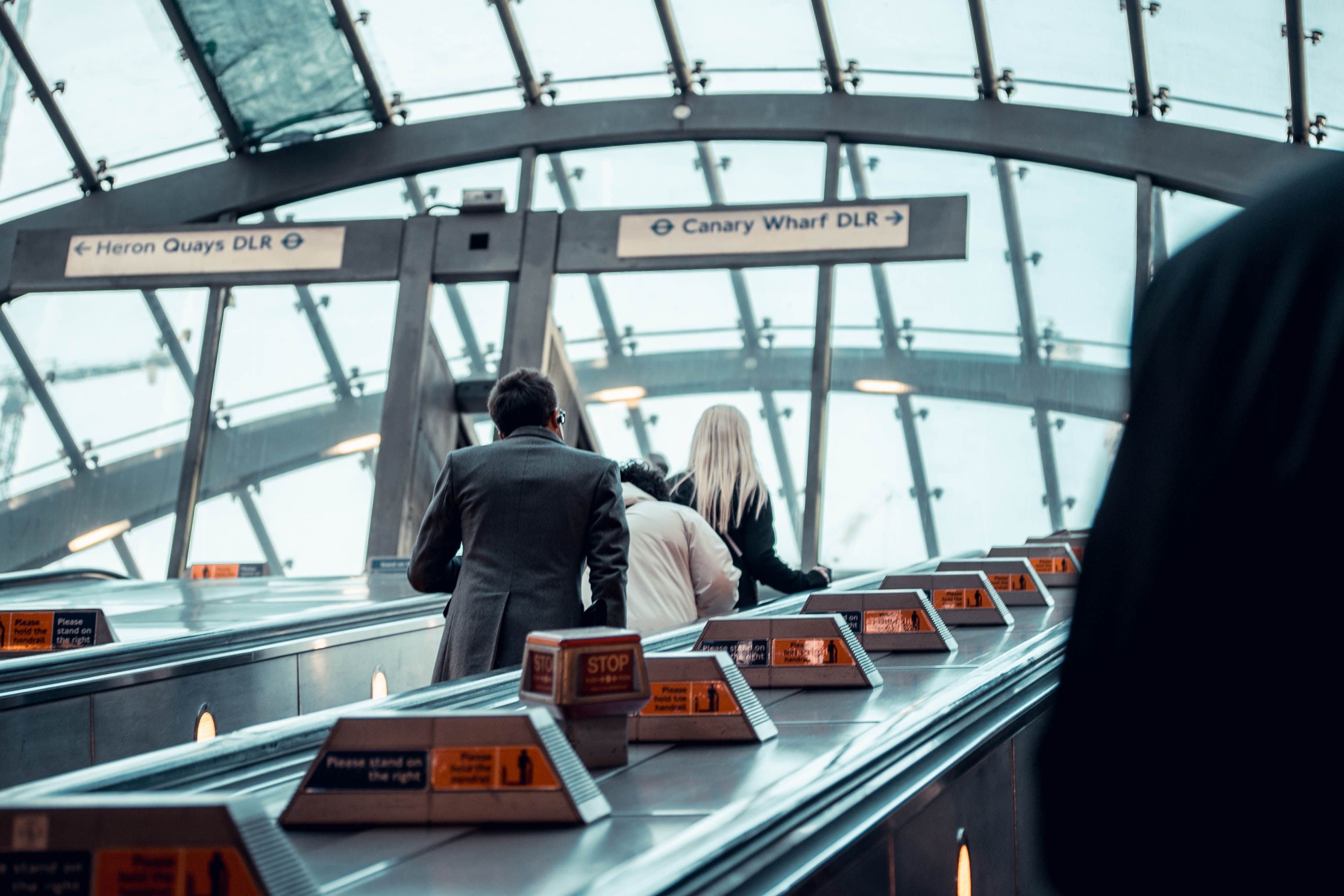 People On An Escalator · Free Stock Photo