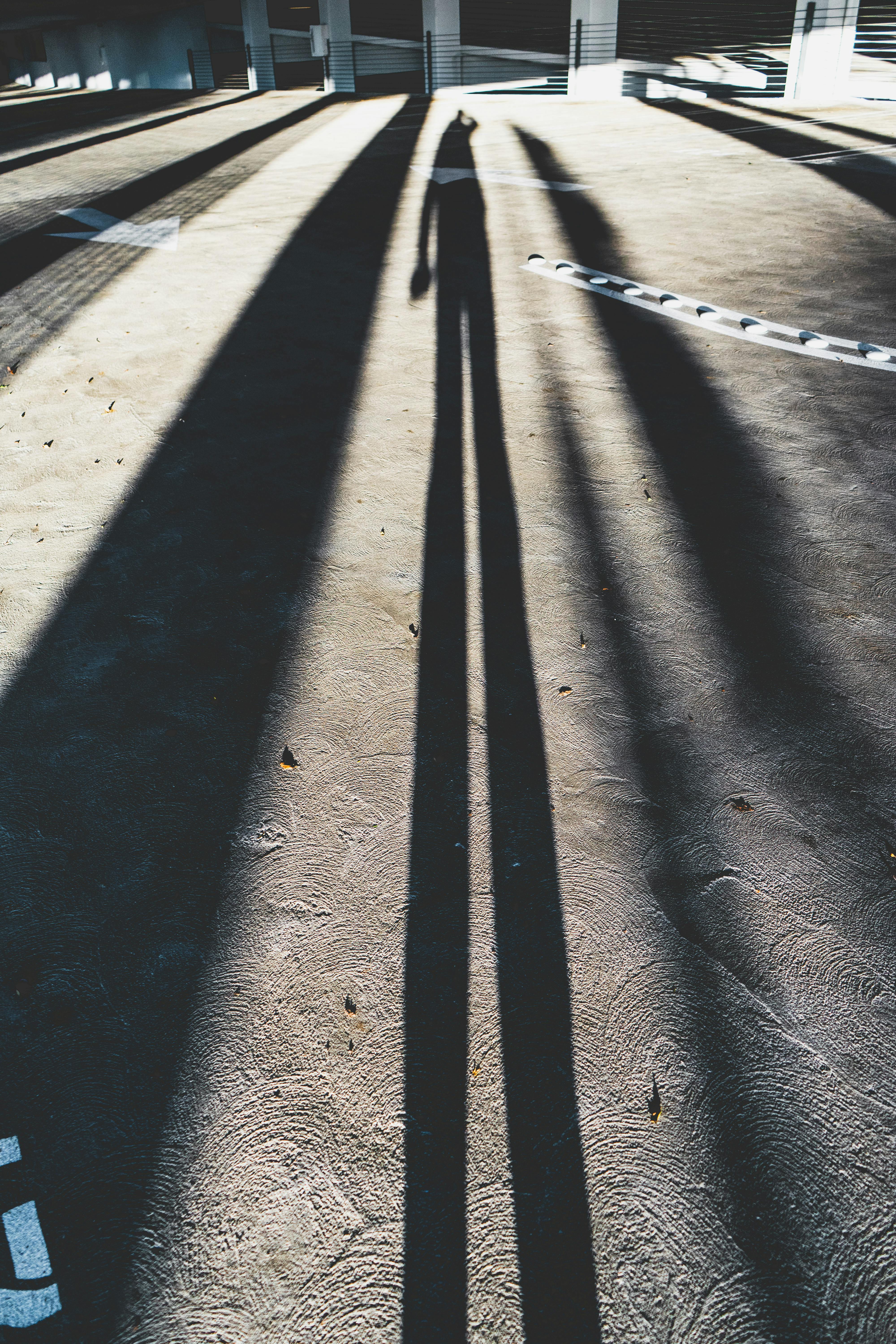 Shadow of person on pathway · Free Stock Photo