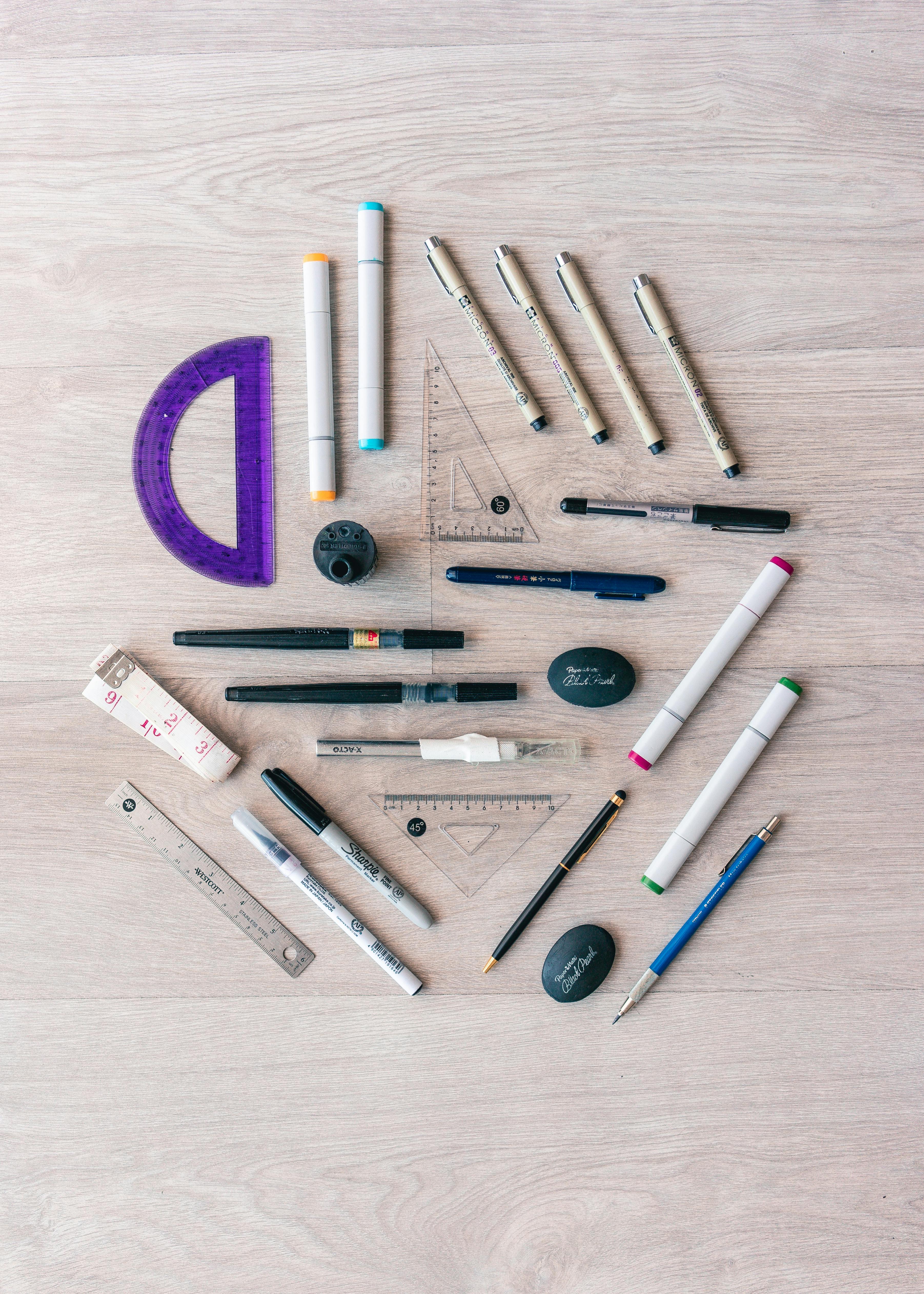 Selection of Art Supplies · Free Stock Photo