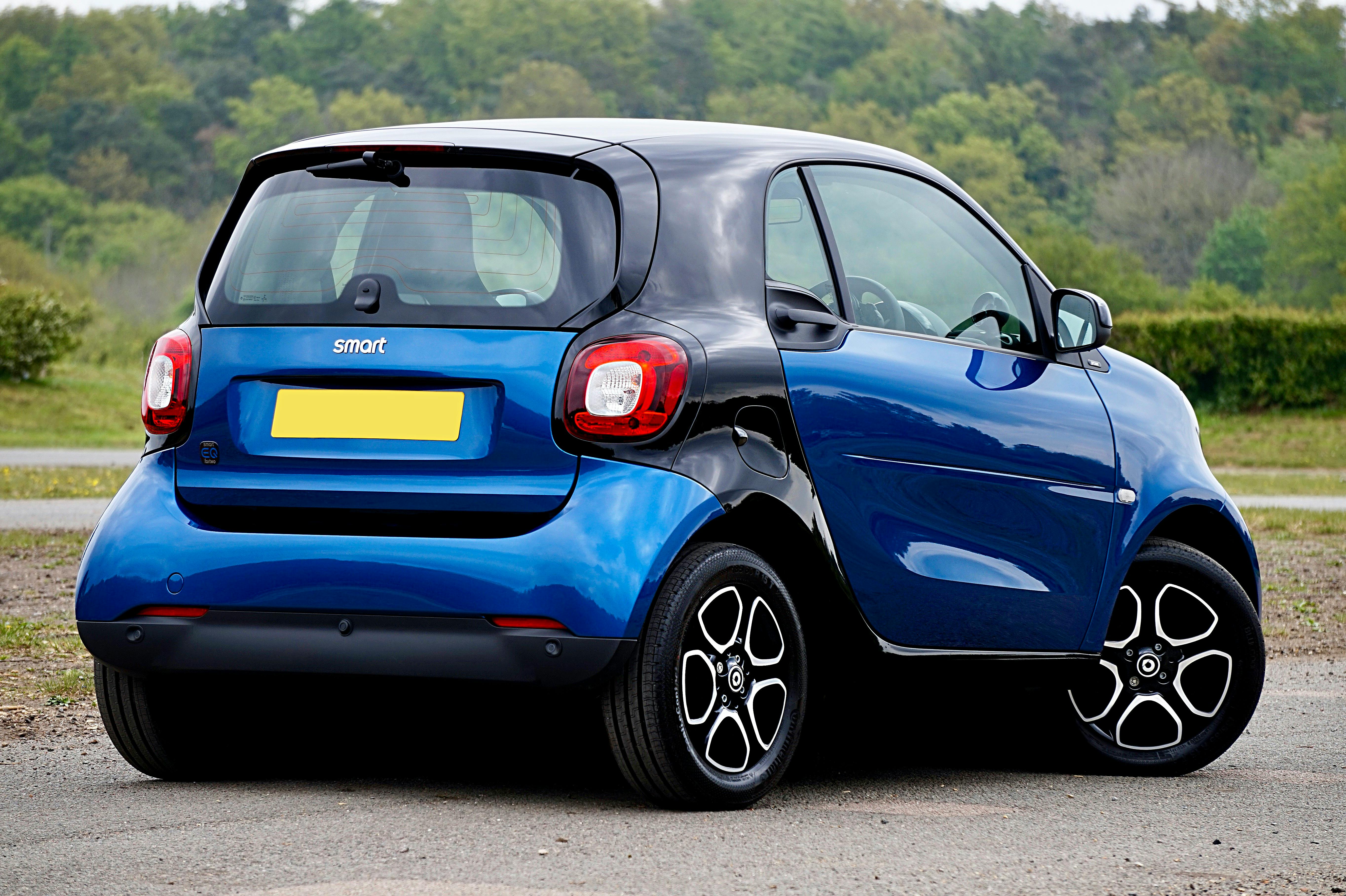 Photo of Blue Smart Car · Free Stock Photo
