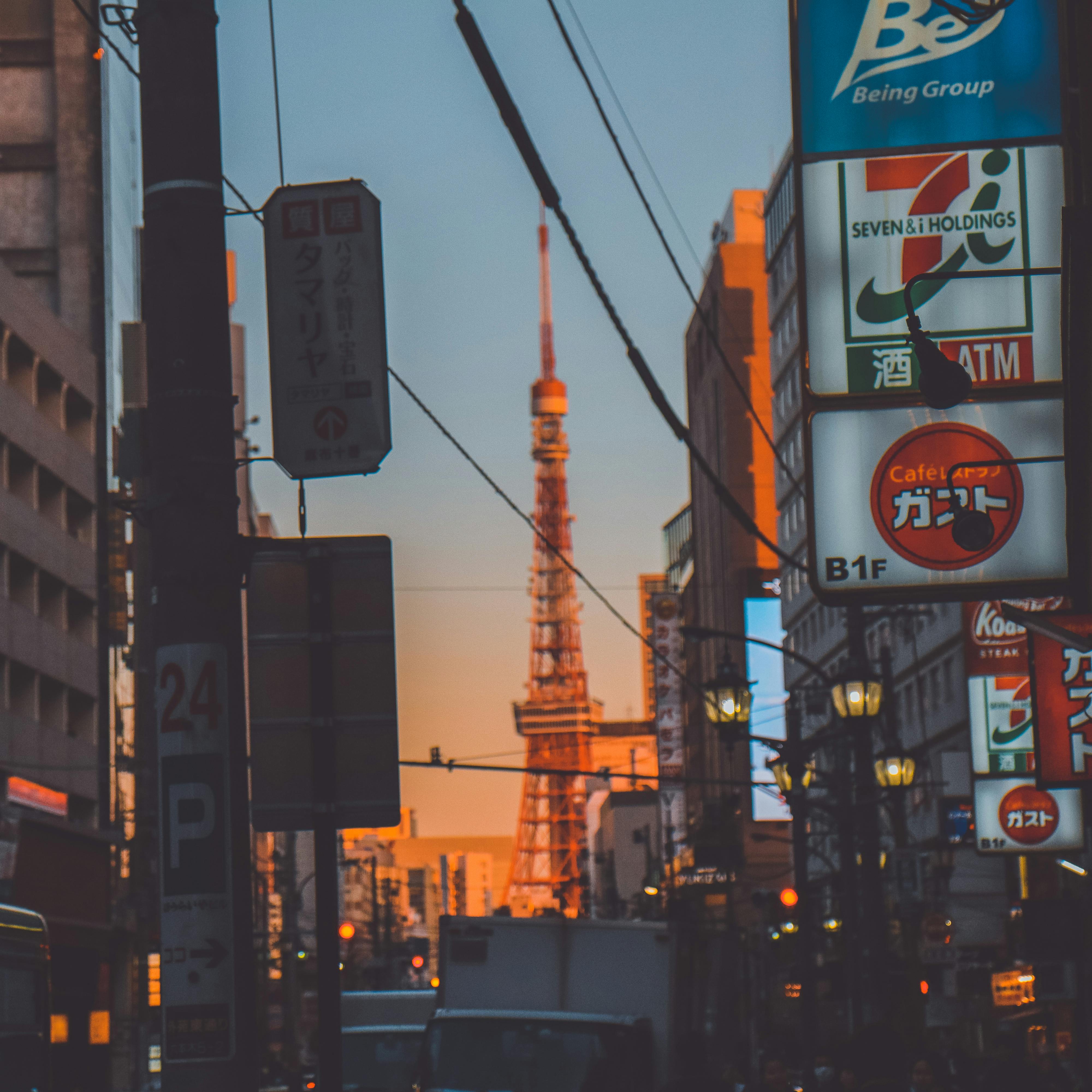 Foto de stock gratuita sobre Asia, centro de la ciudad, cielo del atardecer