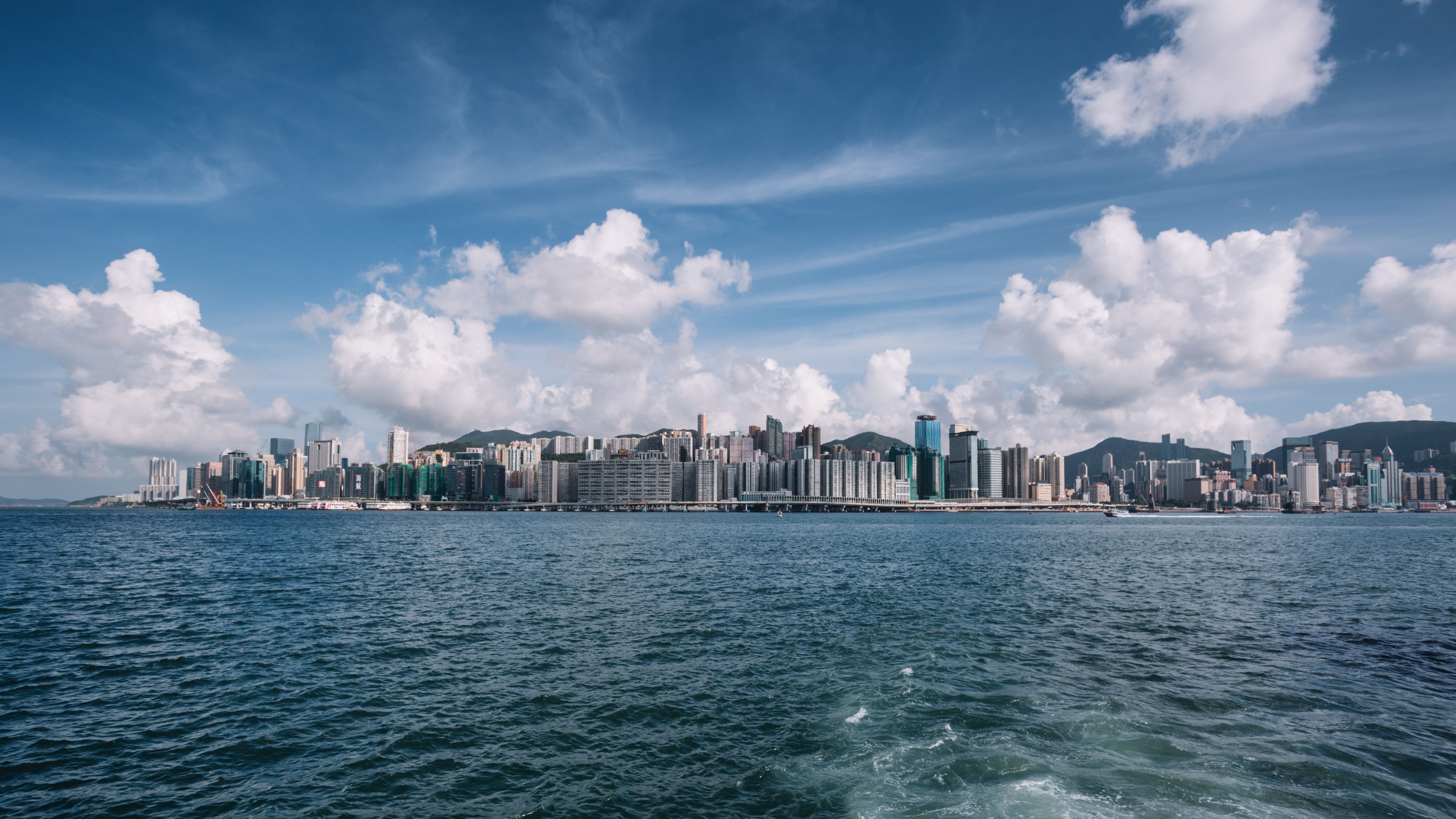 Amazing waterfront on modern city on coast · Free Stock Photo