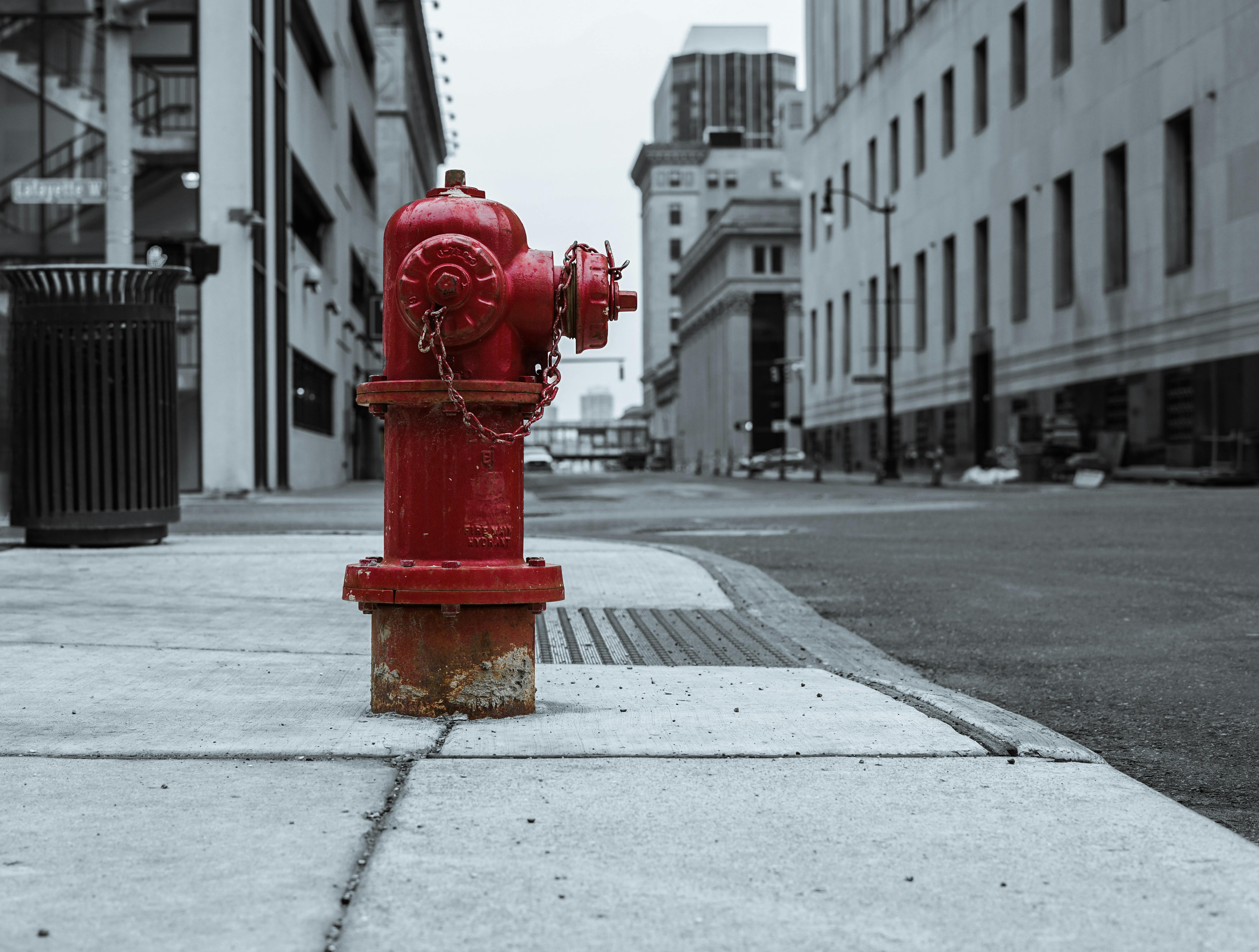 Yellow Fire Hydrant with Stickers · Free Stock Photo