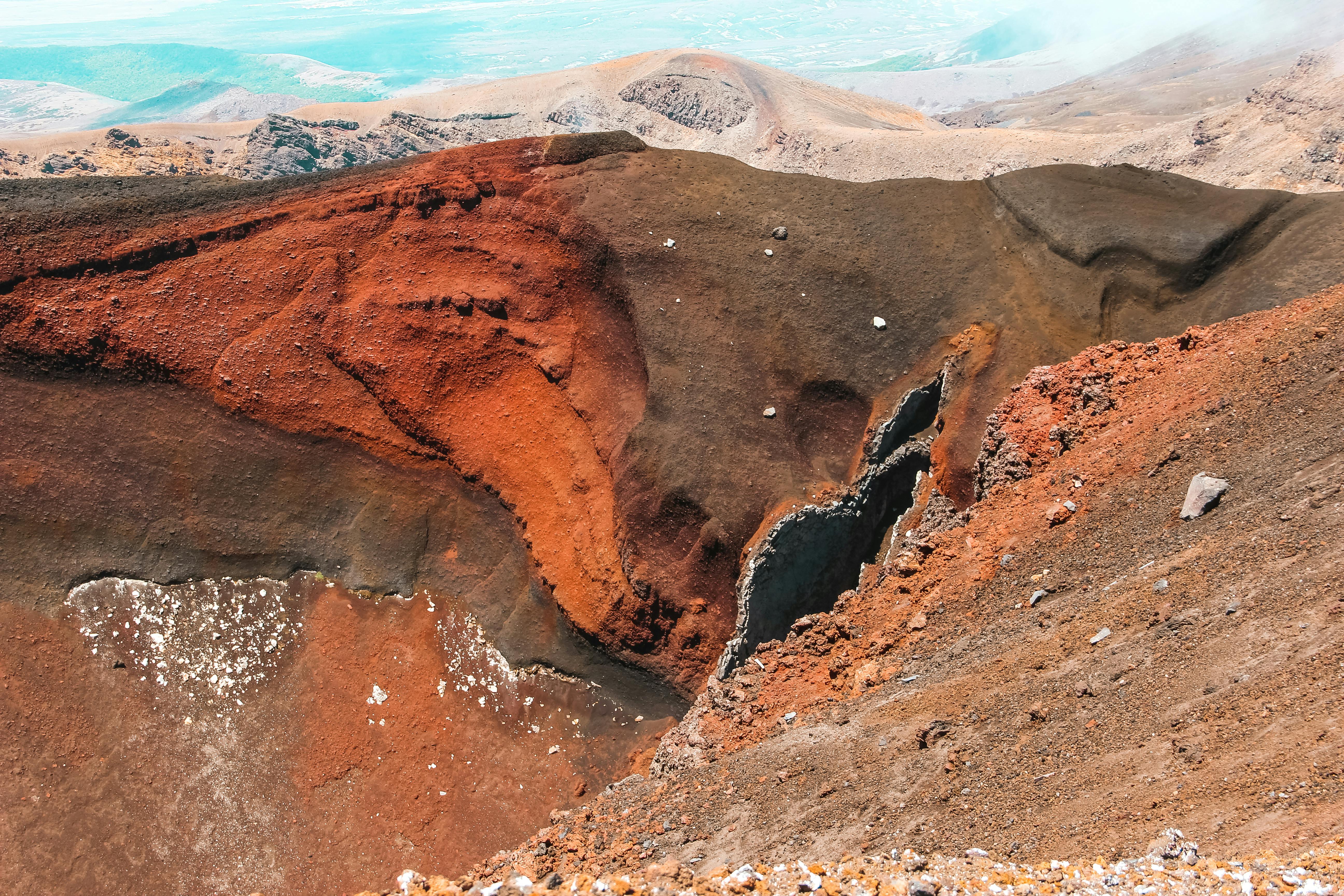 A Crater of a Volcano · Free Stock Photo