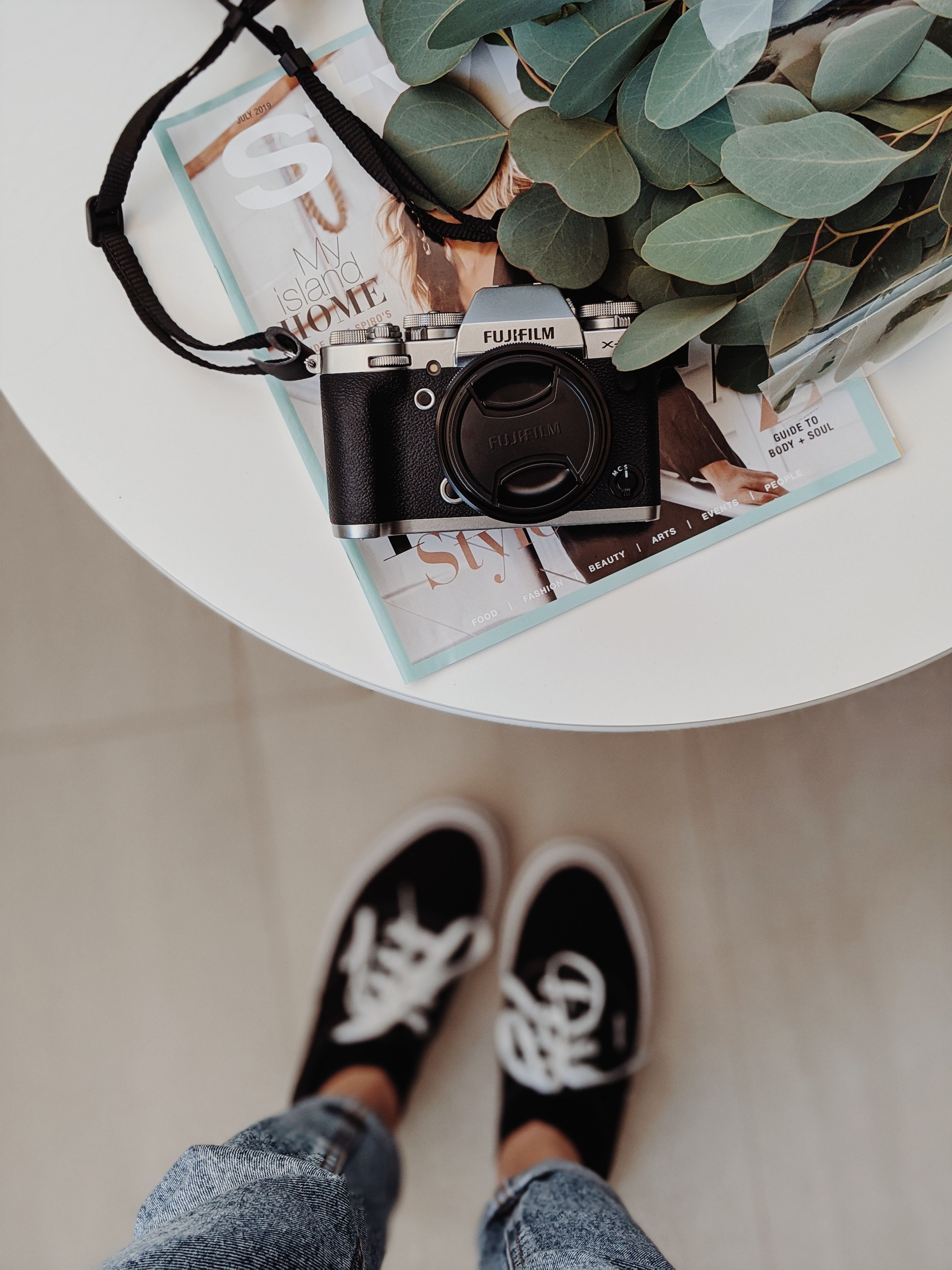 Camera on a Table · Free Stock Photo