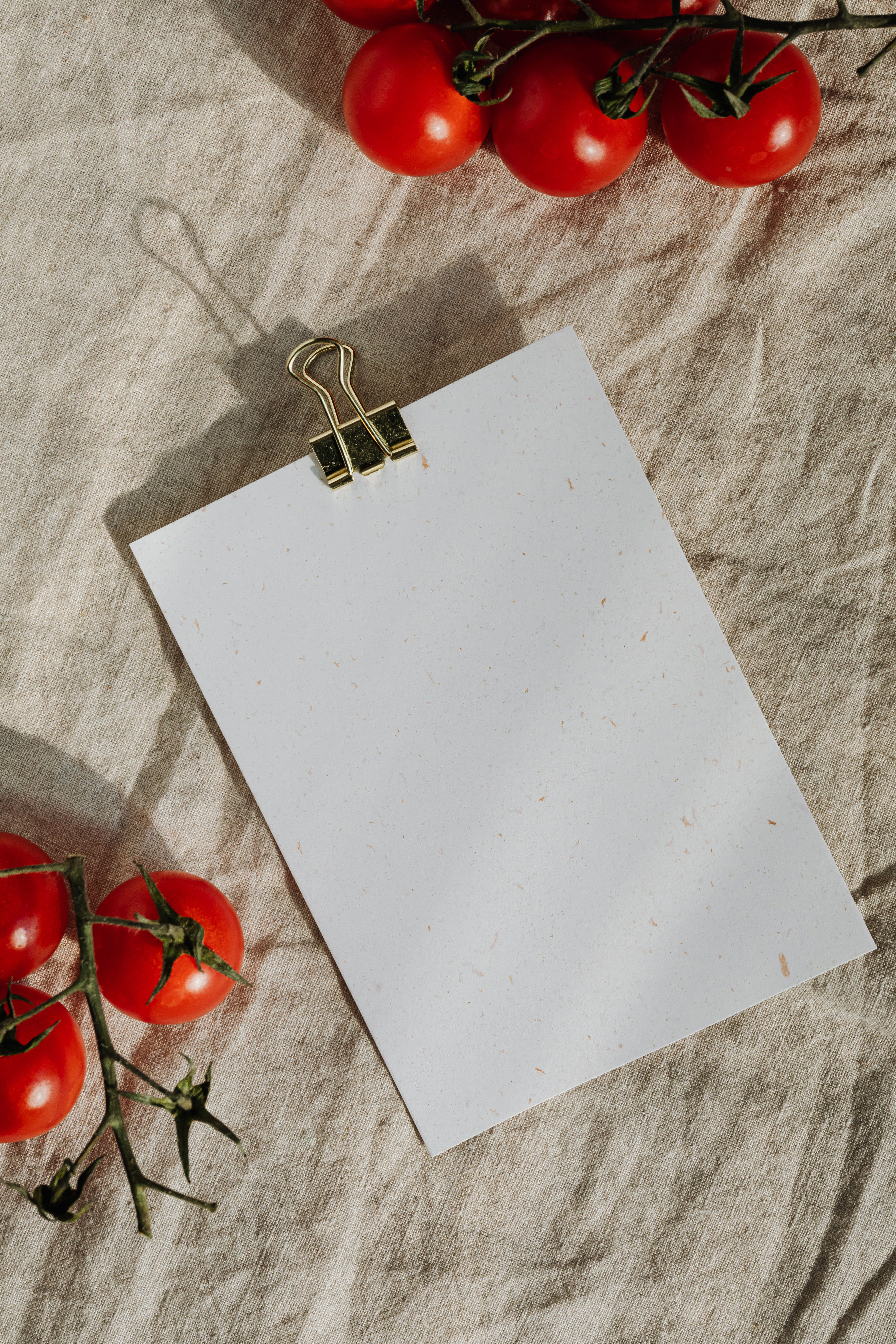 Set of tasty fresh vegetables and herbs with empty clipboard · Free ...