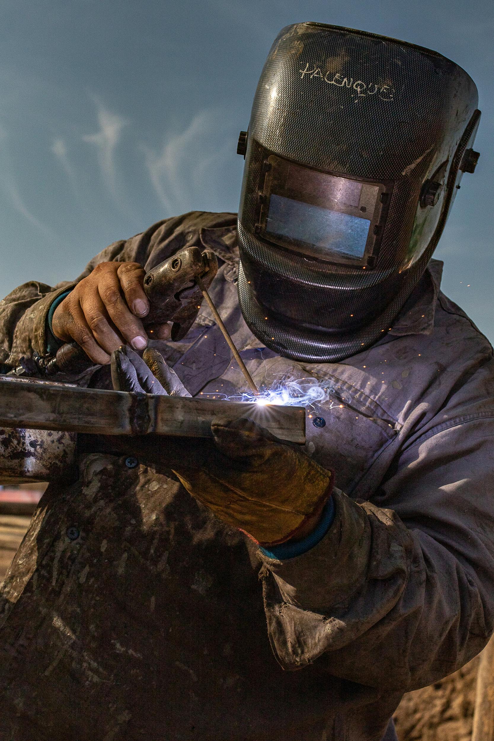 Photo of a Person Welding · Free Stock Photo