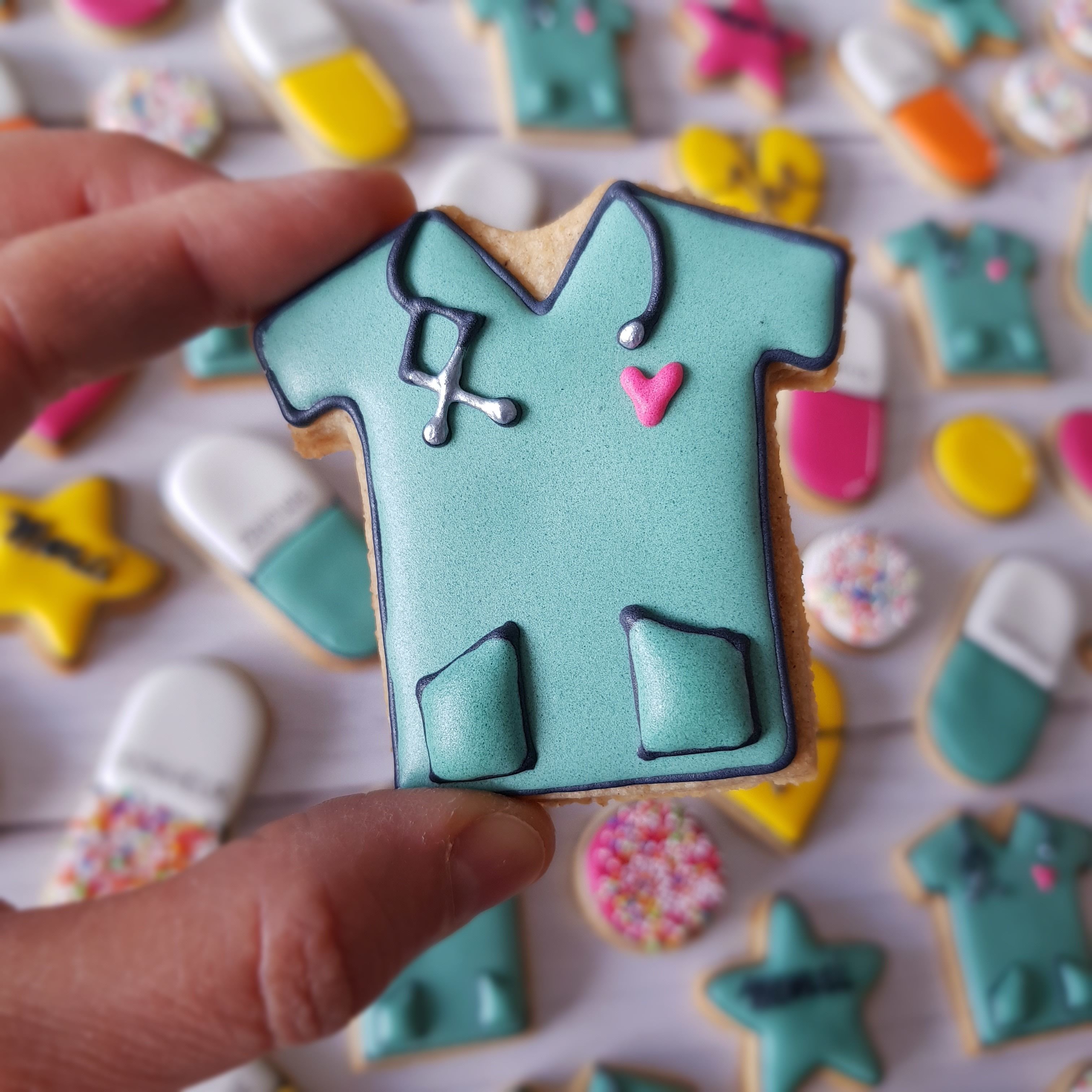 Cookie with Blue Icing · Free Stock Photo