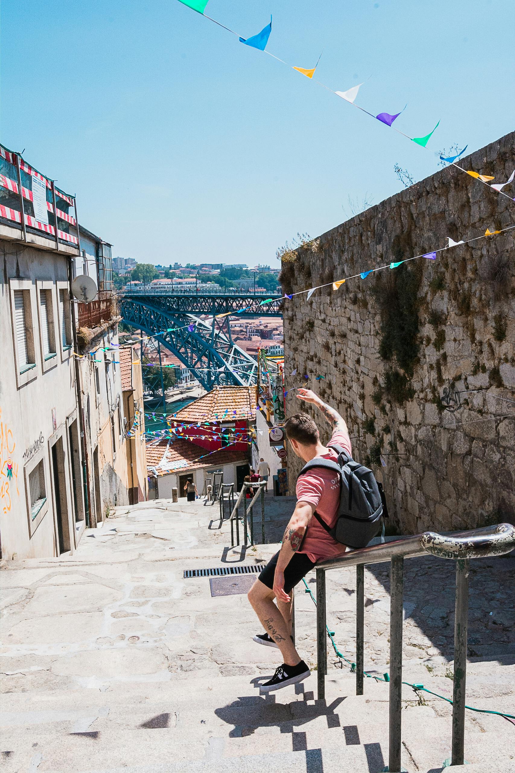 Man Sliding on Metal Handrail · Free Stock Photo