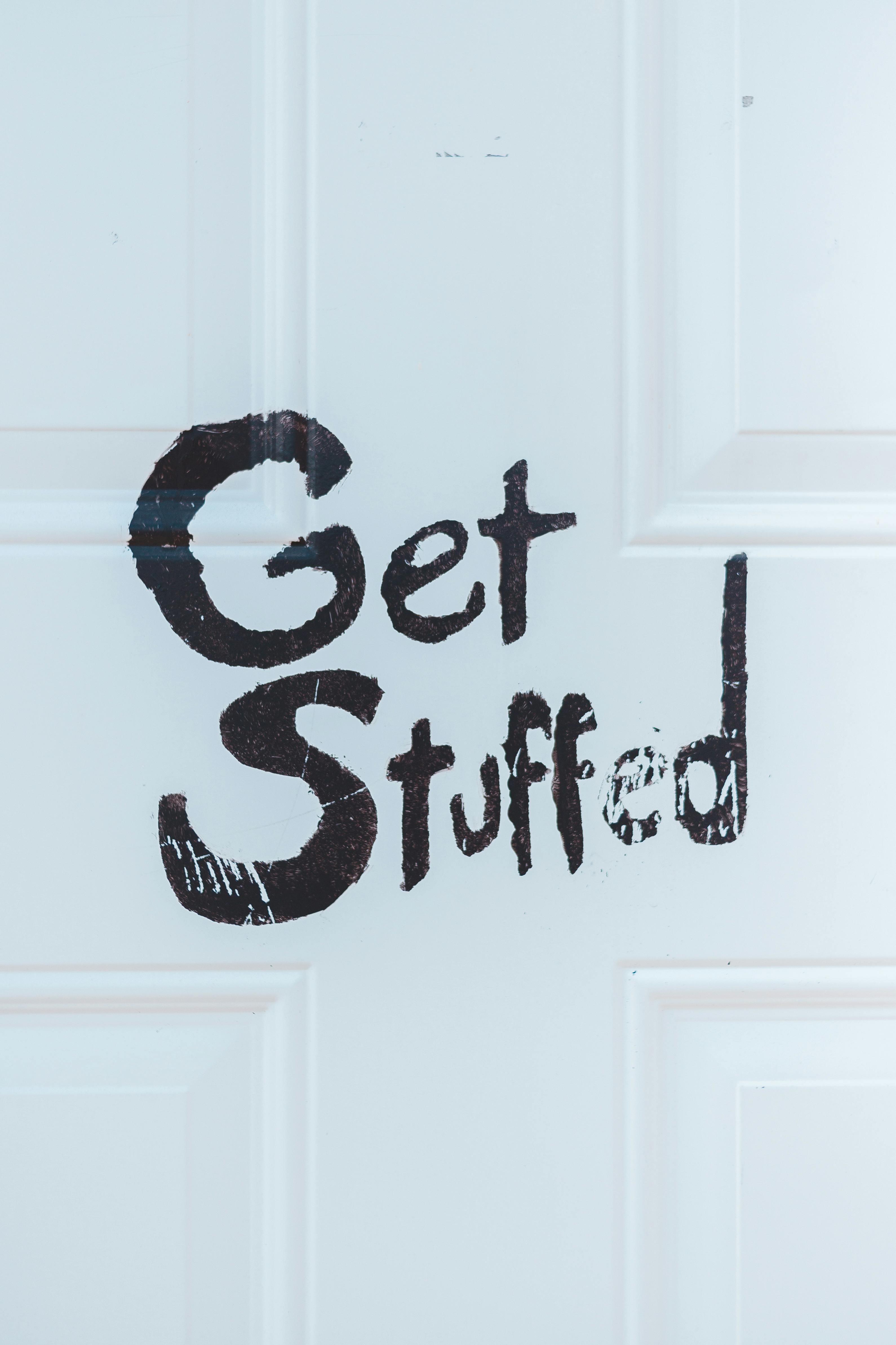 Get Stuffed Text · Free Stock Photo