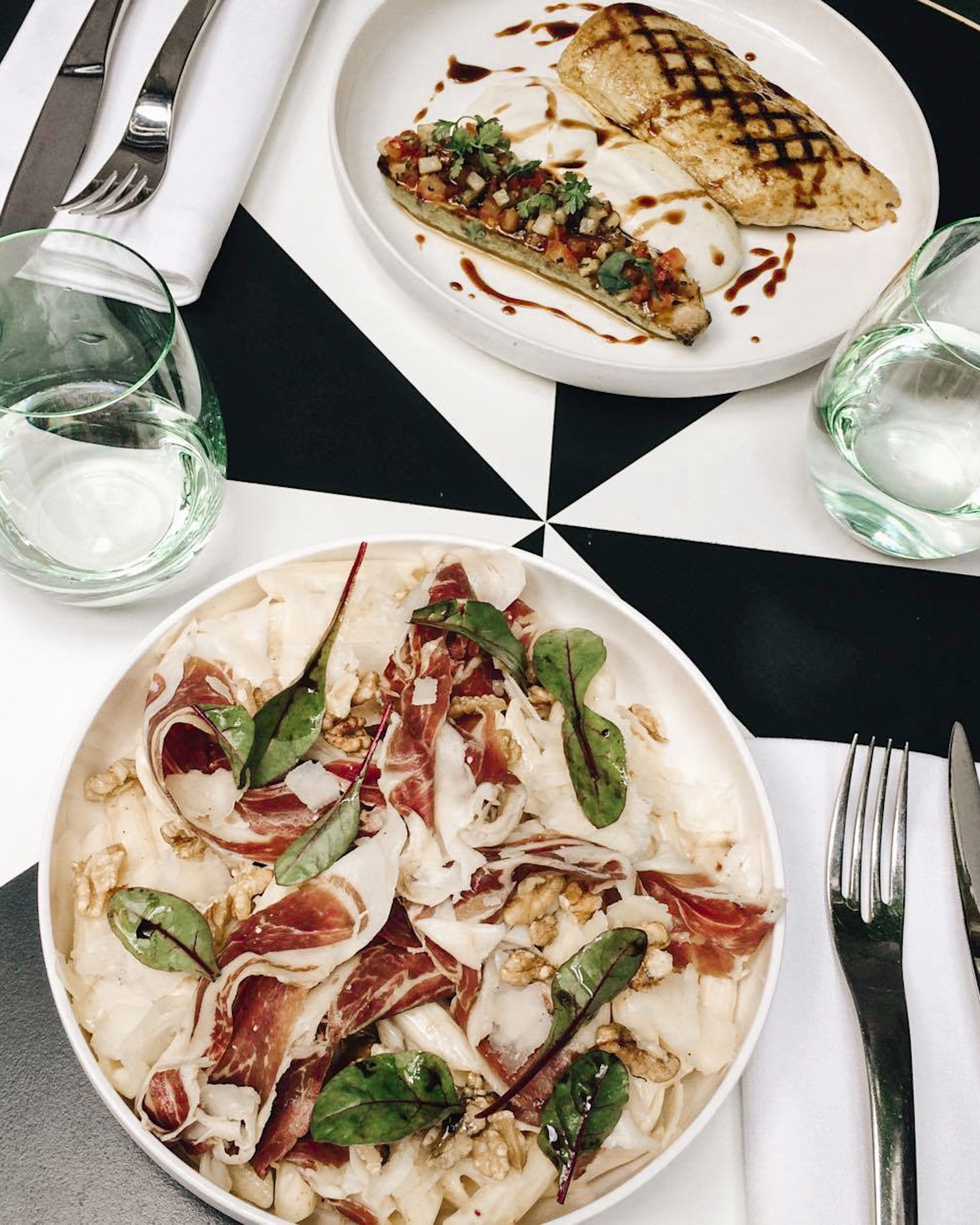 Food in White Plates · Free Stock Photo