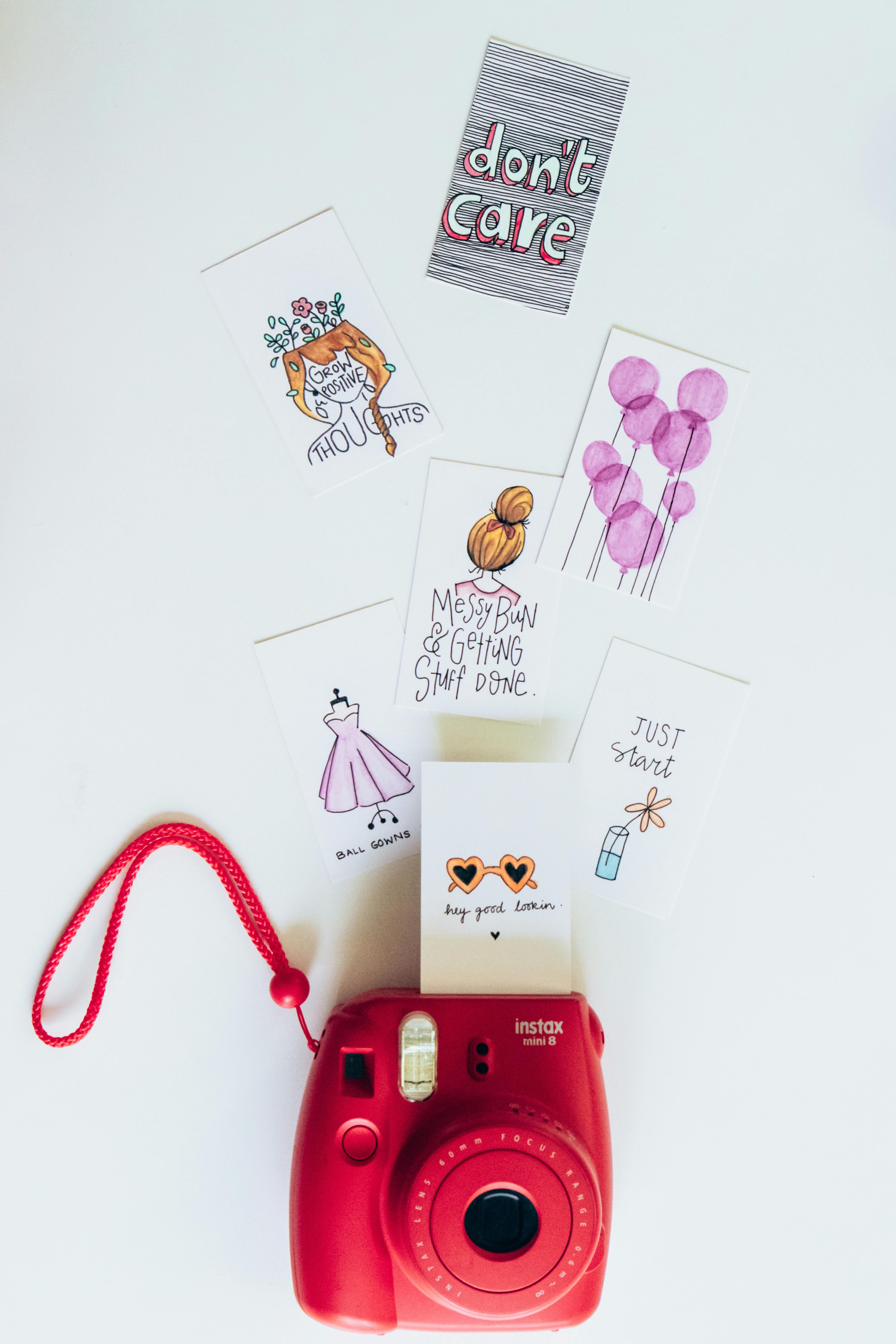 Red Instax Camera · Free Stock Photo