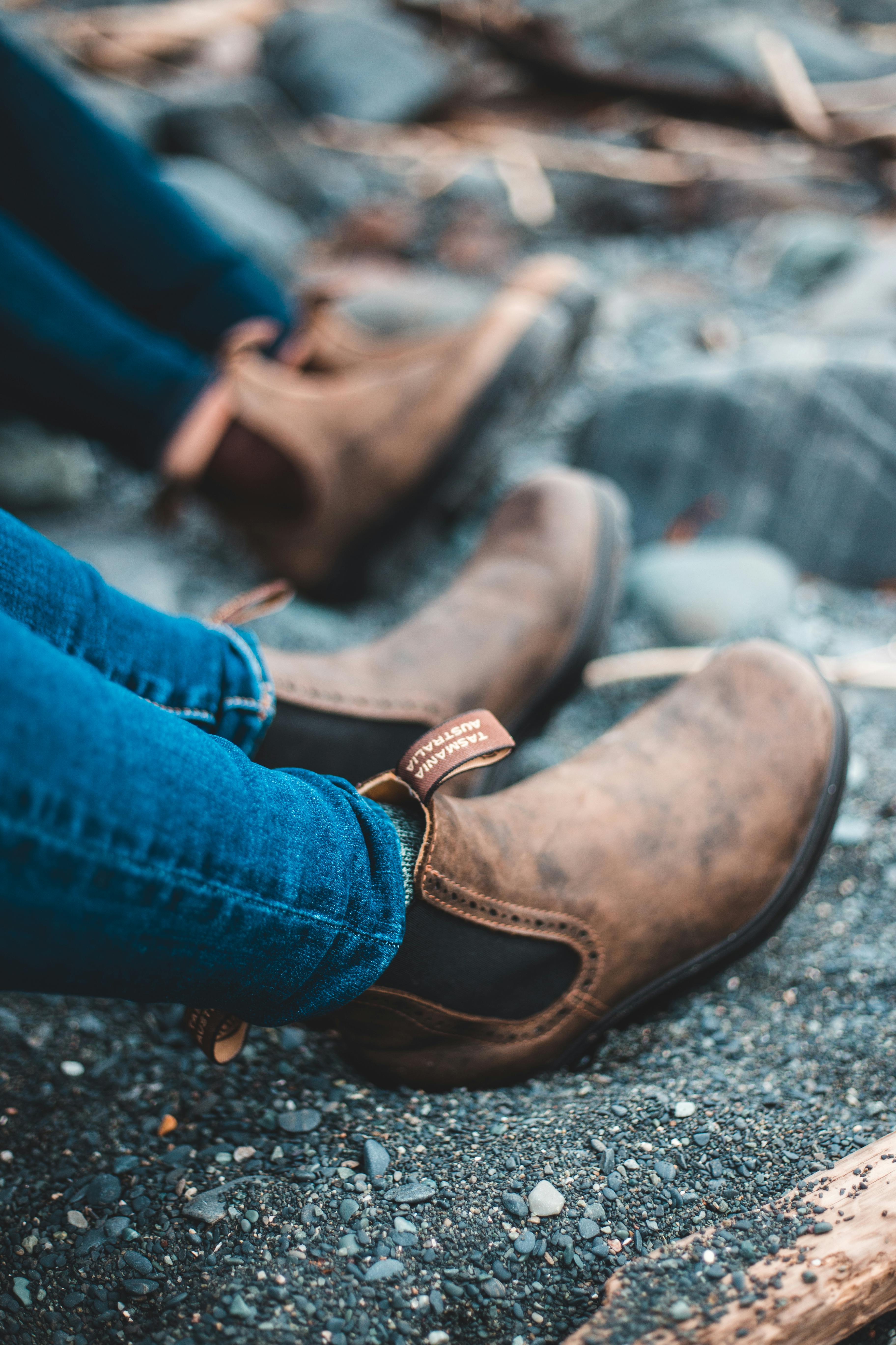 Person Feet on Twigs · Free Stock Photo