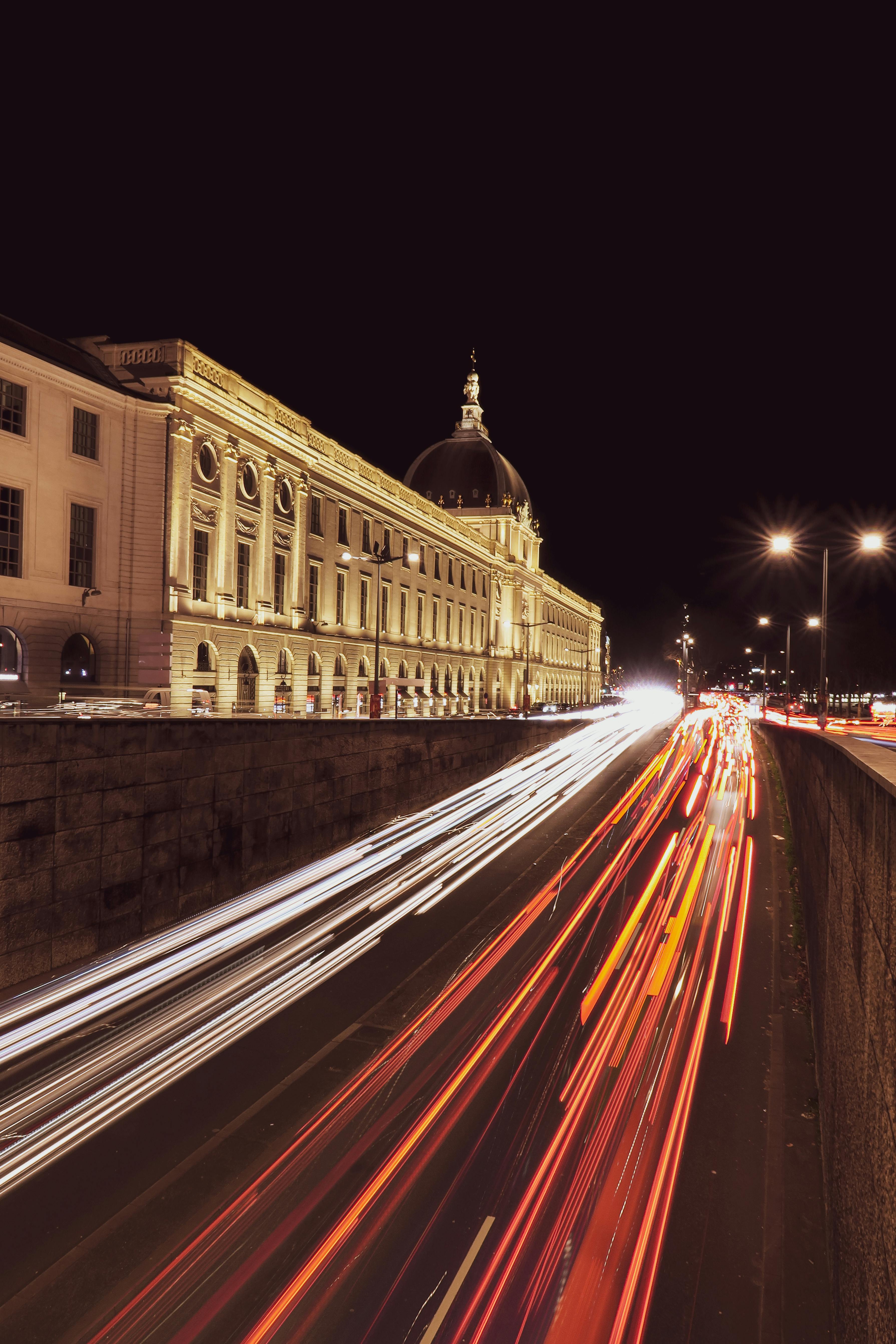 Time-lapse Photo of White Traffic Lights · Free Stock Photo