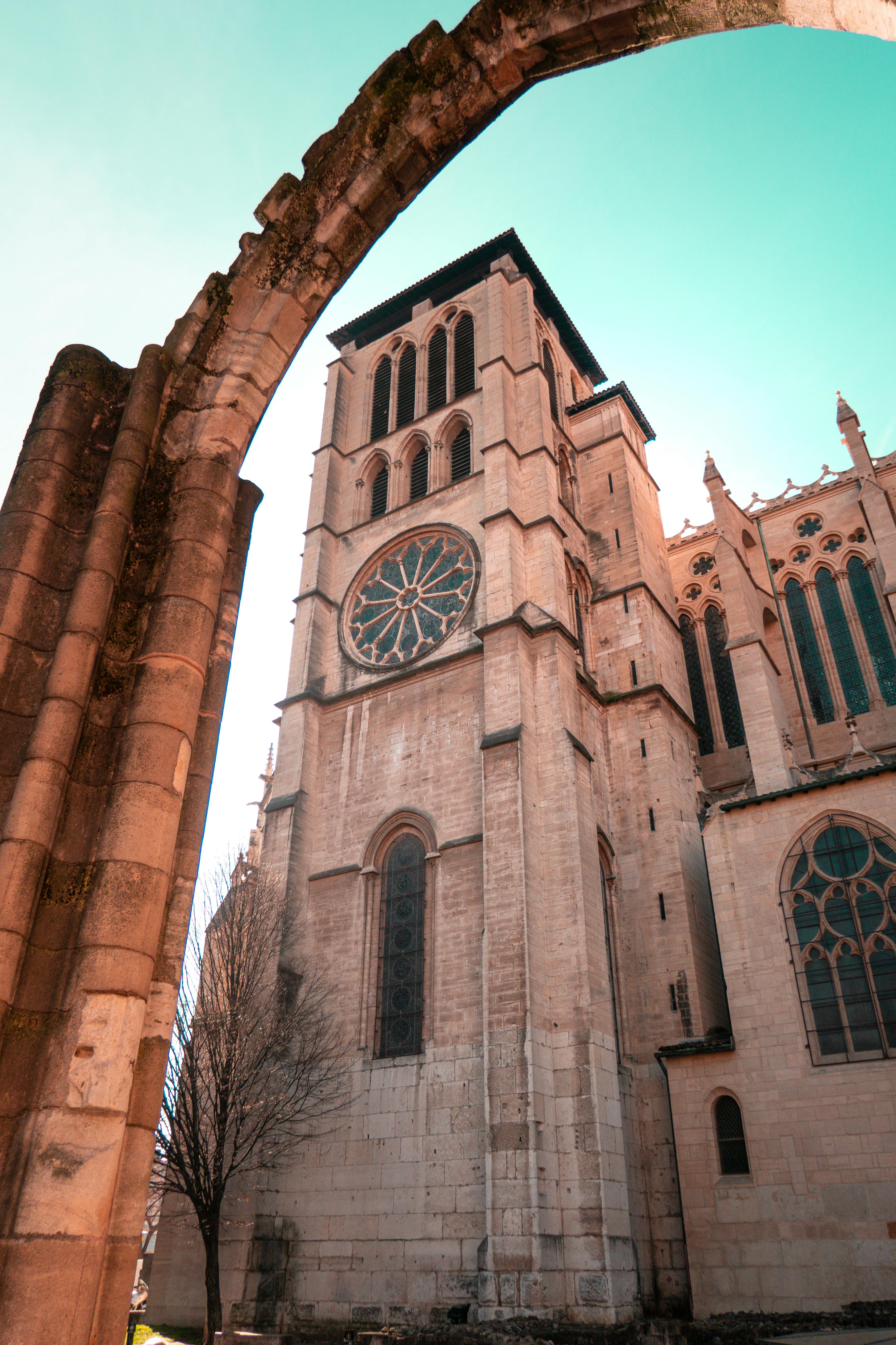 Majestic Church Facade, Lyon Cathedral, Lyon, France · Free Stock Photo
