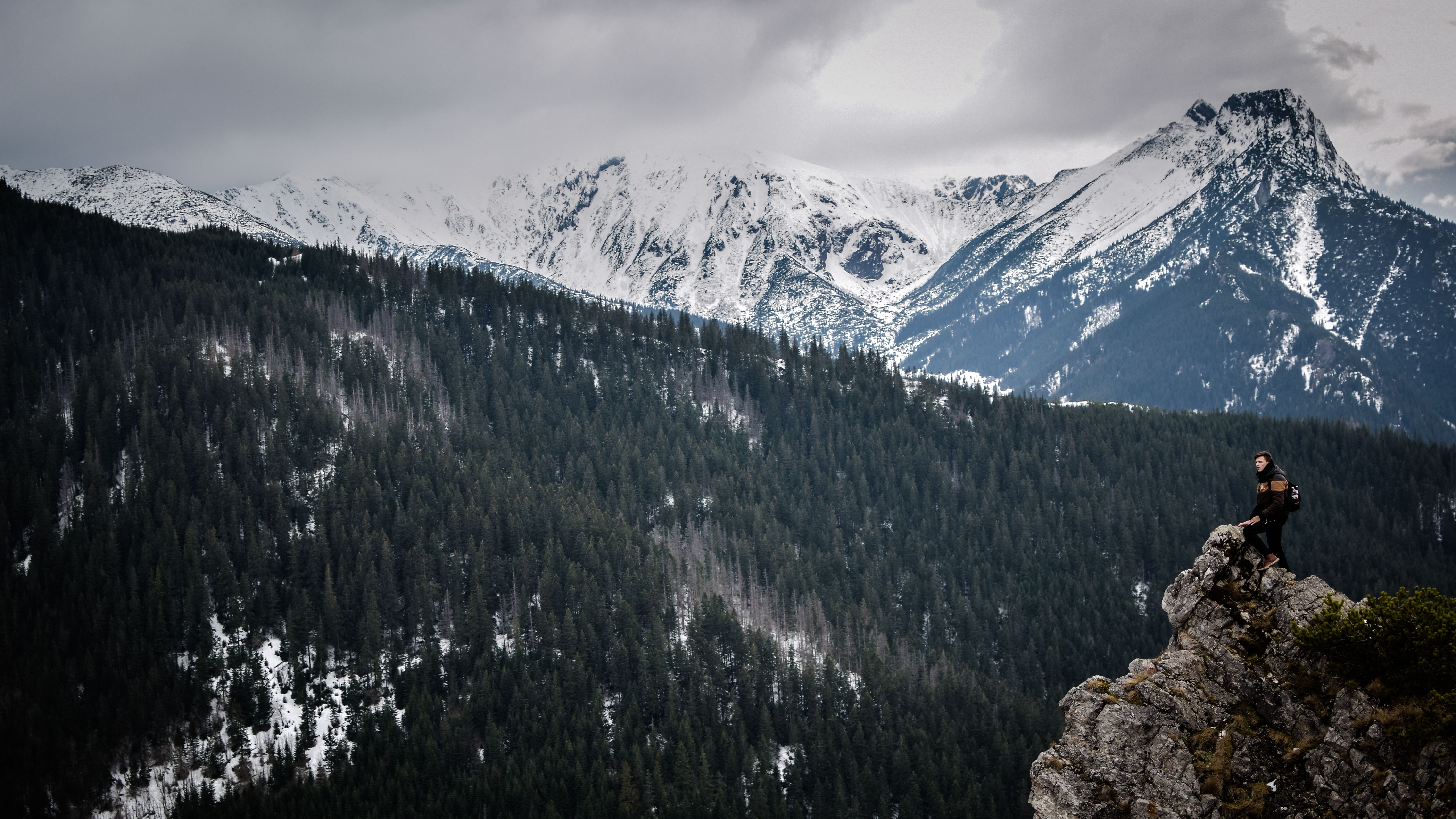 Man Standing Near the Cliff · Free Stock Photo